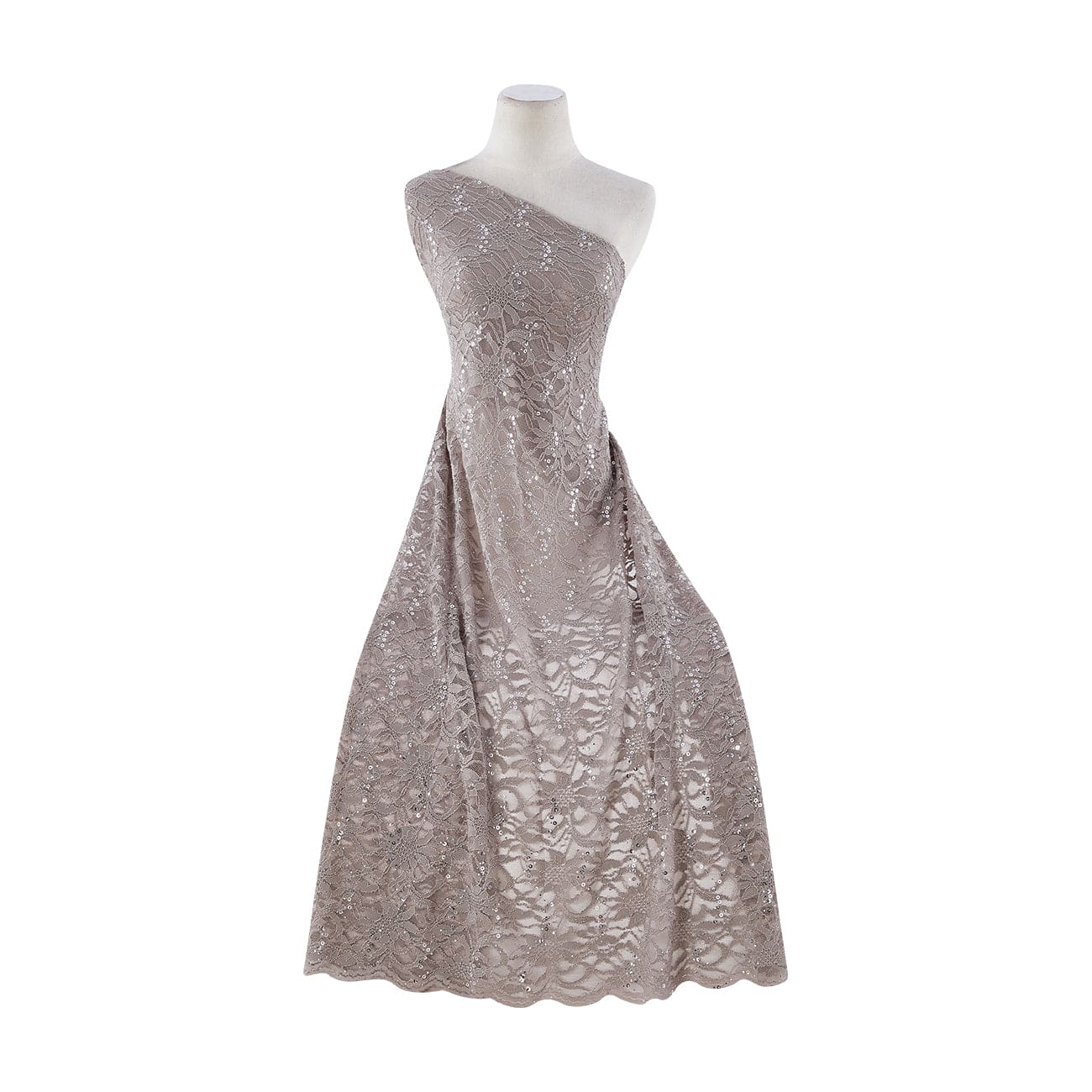 Zelouf Tonal Stretch Lace W/trans-Scallop , Sewing, DIY, Crafts Fabric ...
