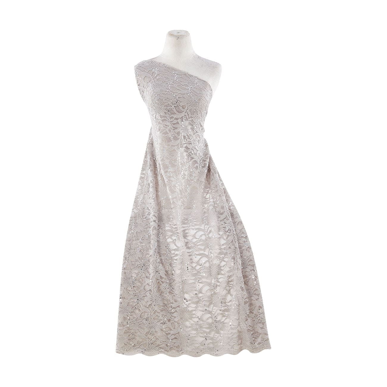 Zelouf Tonal Stretch Lace W/trans-Scallop , Sewing, DIY, Crafts Fabric ...