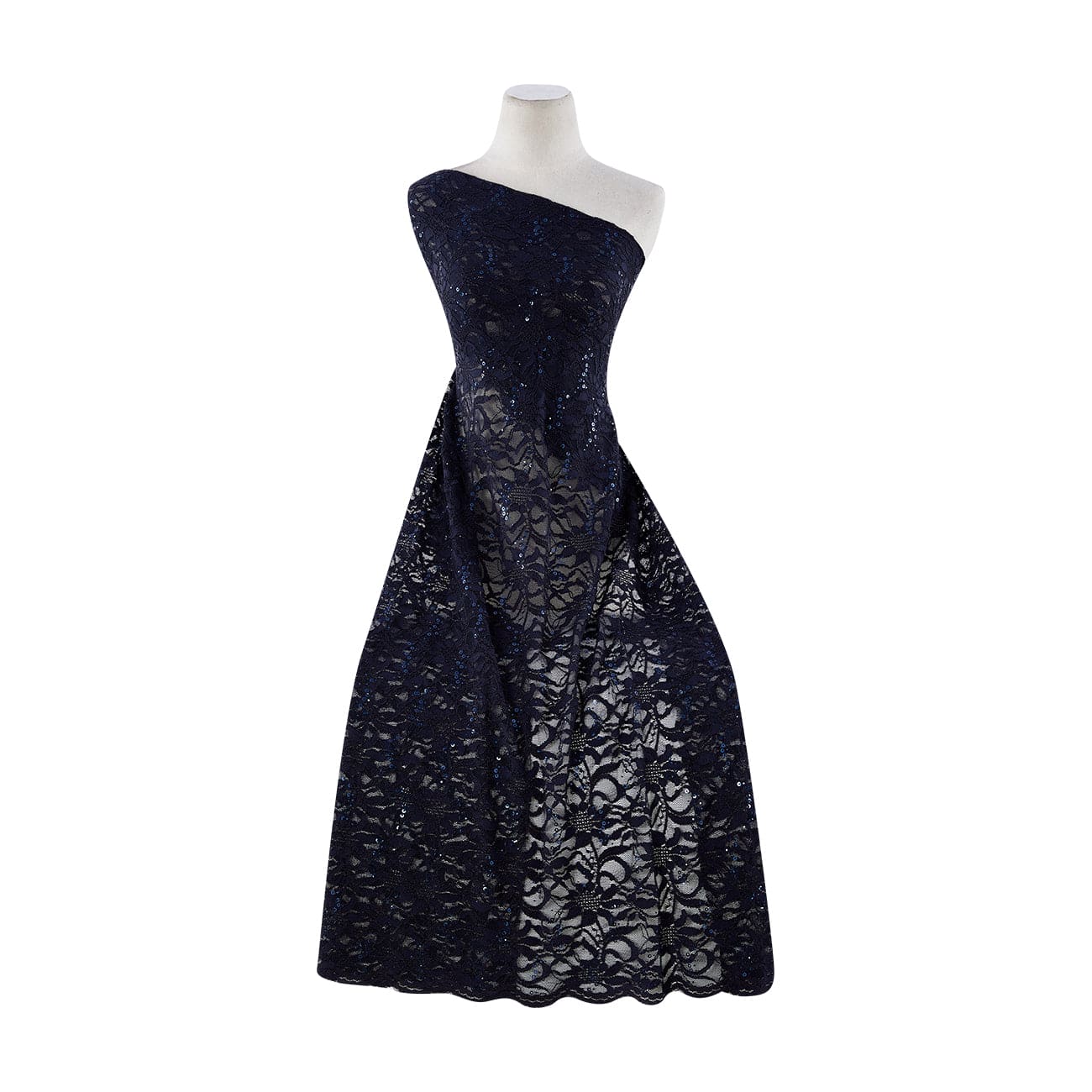 Zelouf Tonal Stretch Lace W/trans-Scallop , Sewing, DIY, Crafts Fabric ...