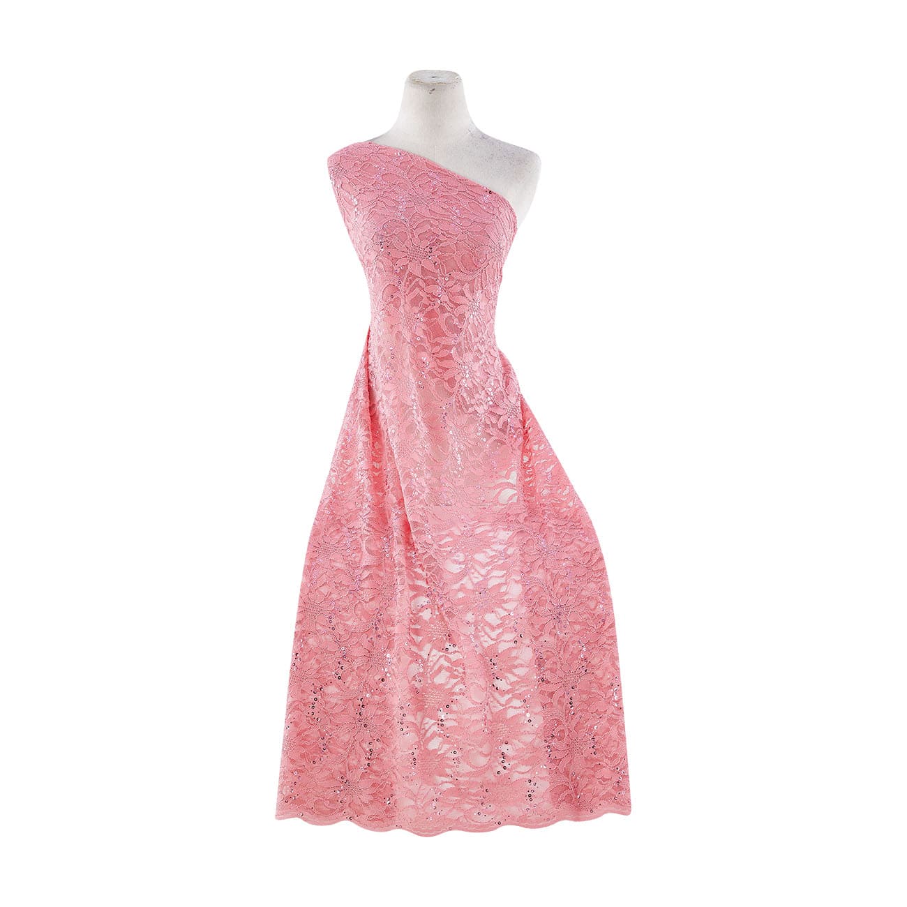 Zelouf Tonal Stretch Lace W/trans-Scallop , Sewing, DIY, Crafts Fabric ...
