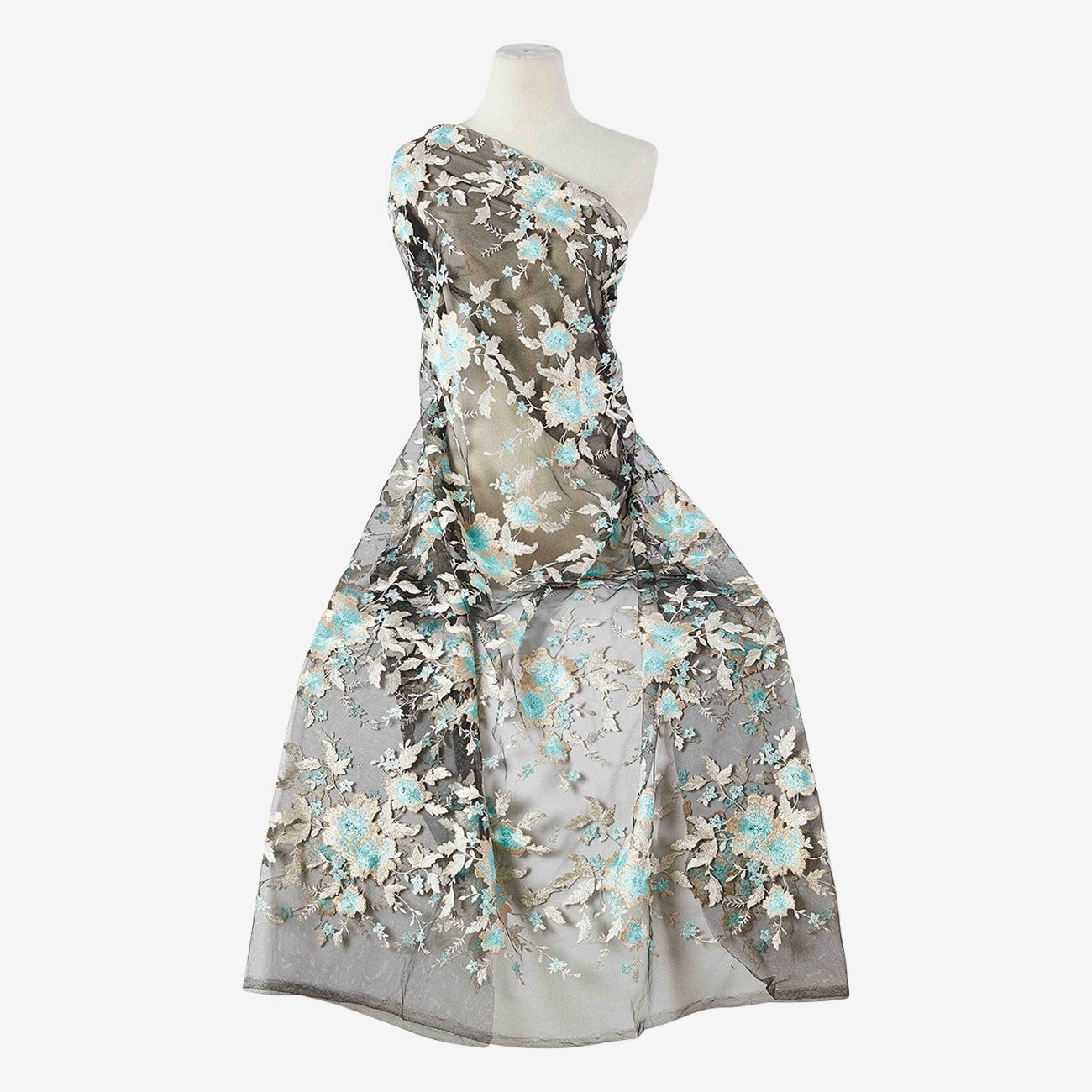 Zelouf Trisha Floral Embroidery Mesh , Sewing, DIY, Crafts Fabric by ...