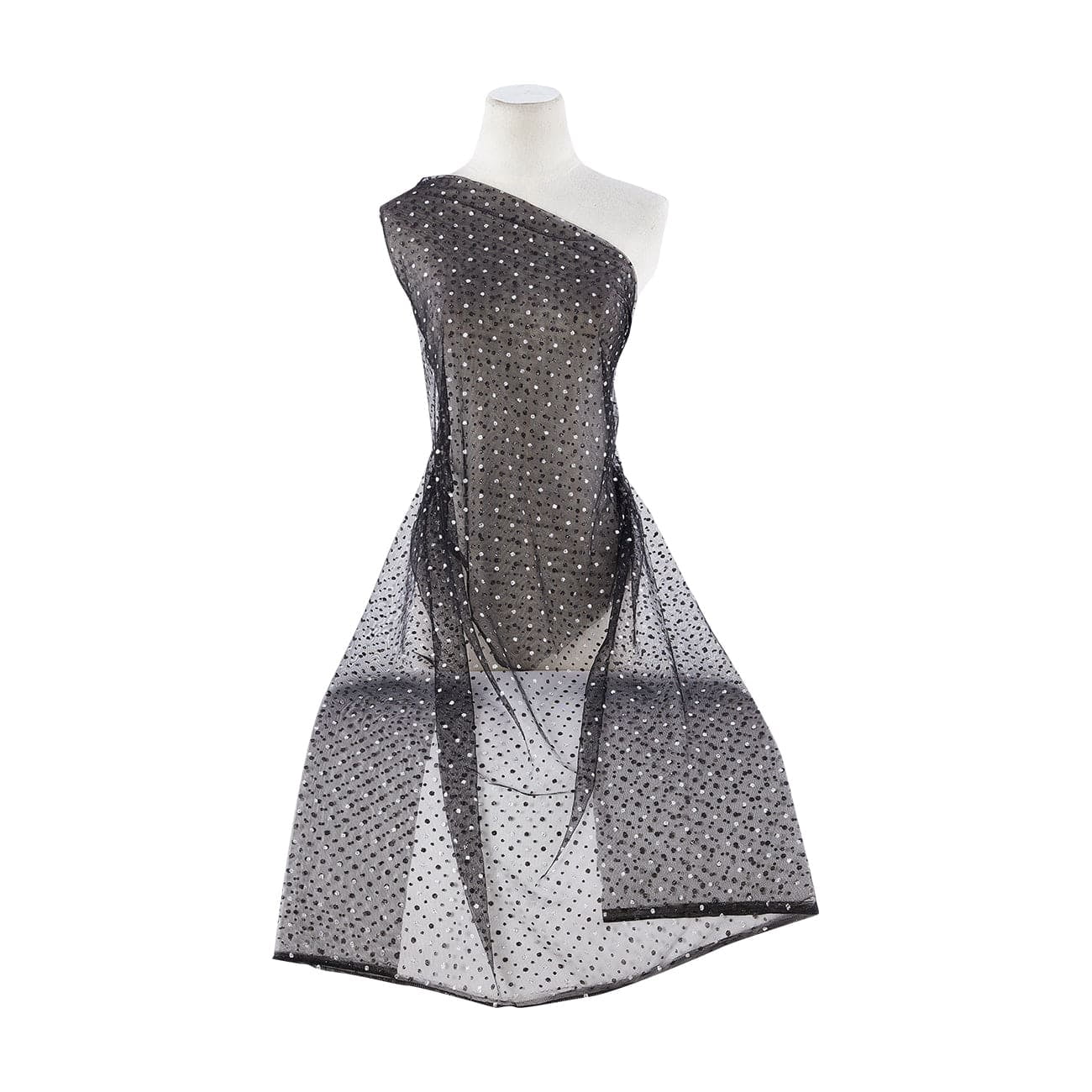 Zelouf Two-Tone Dot Glitter On Tulle , Sewing, DIY, Crafts Fabric by ...