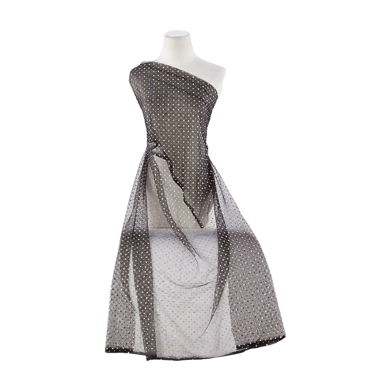 Zelouf Two-Tone Dot Glitter On Tulle , Sewing, DIY, Crafts Fabric by ...