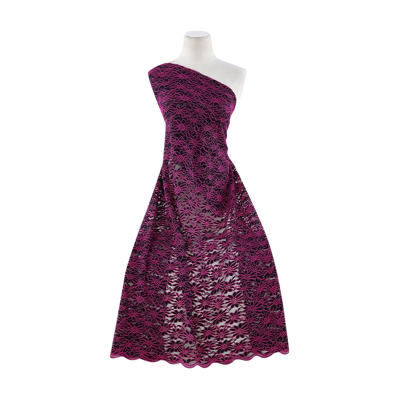 Zelouf Two Tone Lace Scallop Cut , Sewing, DIY, Crafts Fabric by the ...