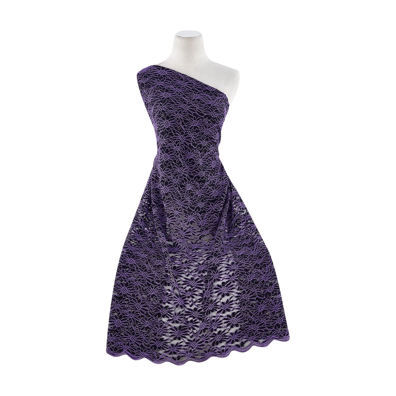 Zelouf Two Tone Lace Scallop Cut , Sewing, DIY, Crafts Fabric by the ...