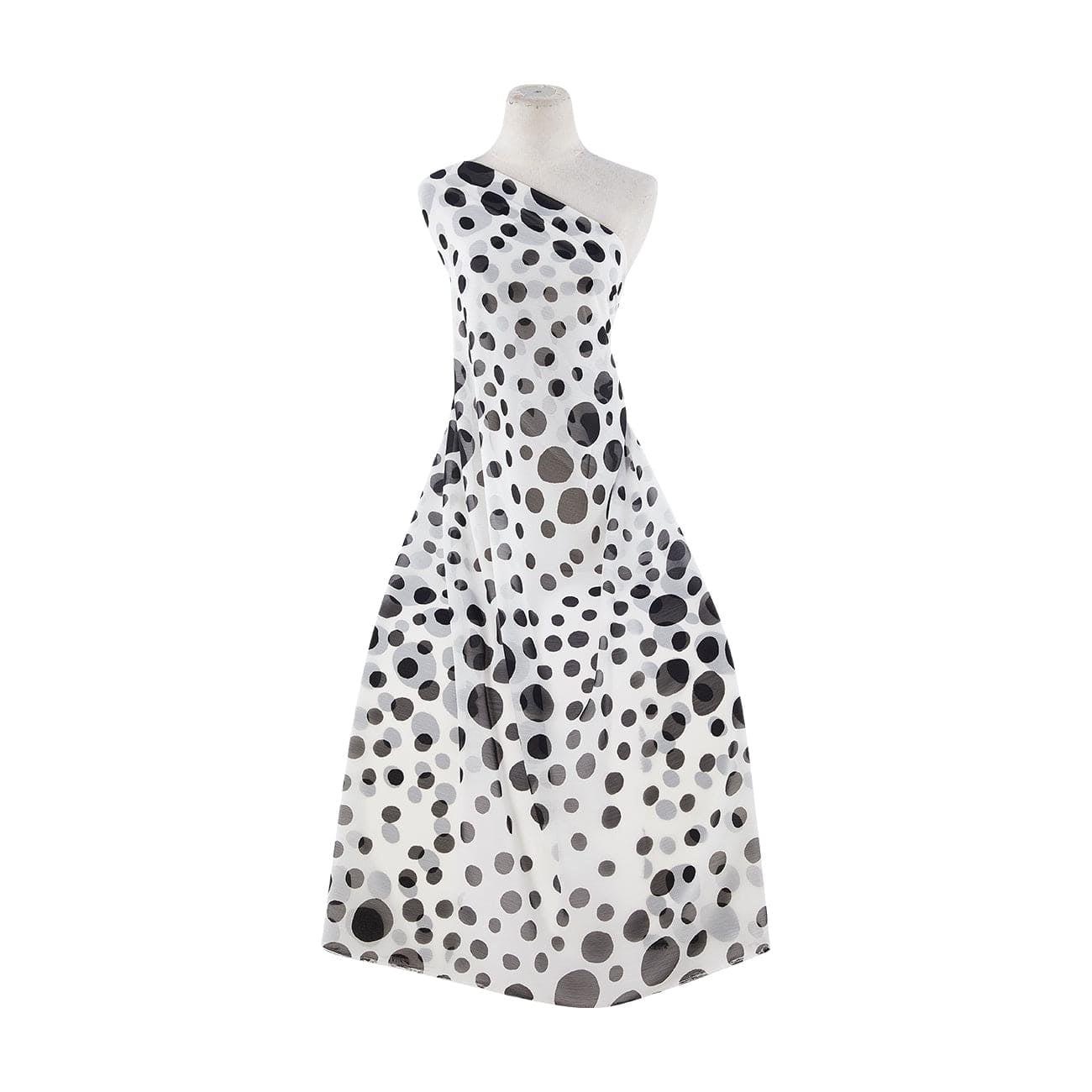 Zelouf Variegated Dot Print On Yoryu , Sewing, DIY, Crafts Fabric by the Yard, Ivory/black, 1 ...