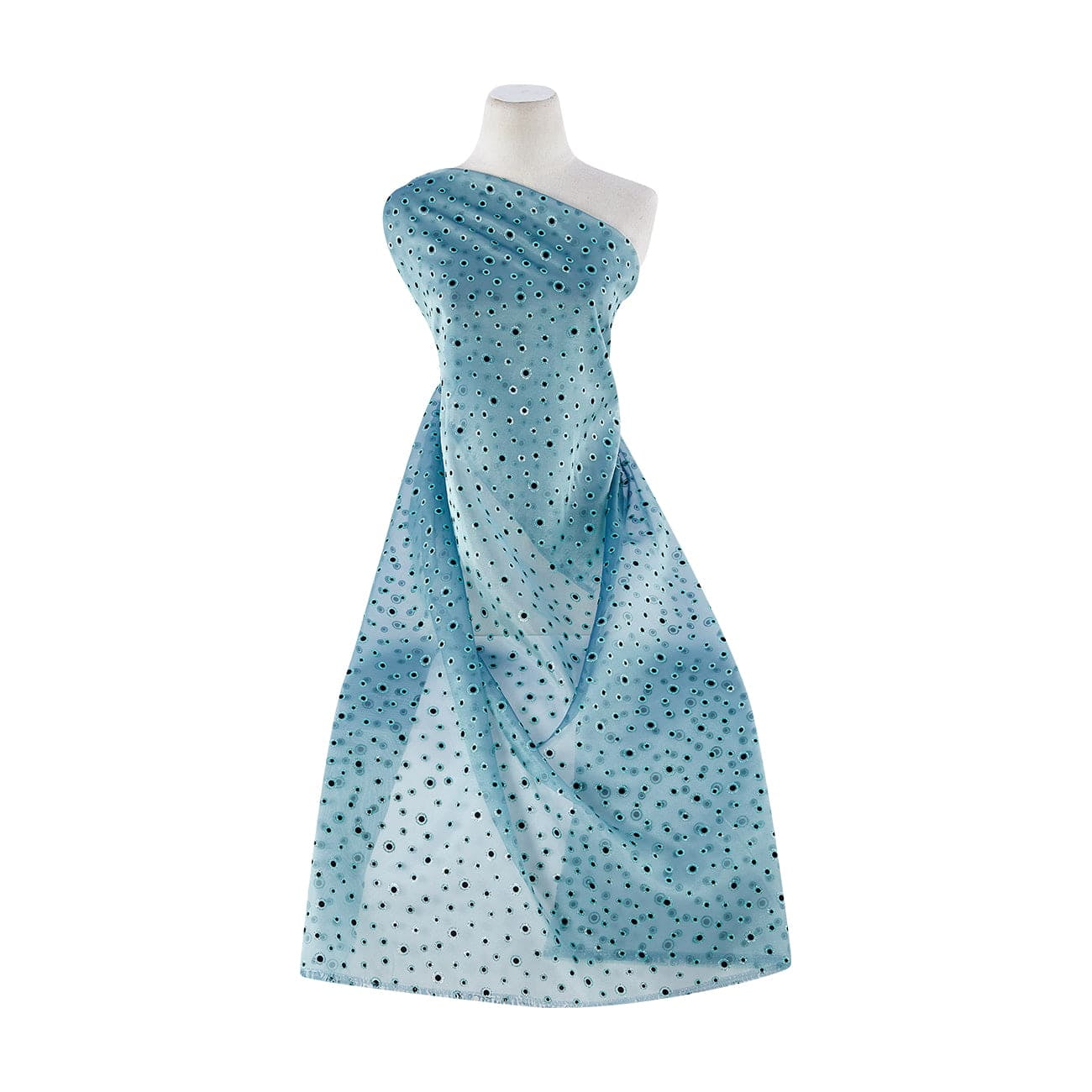 Zelouf Varigated Flocked Dot Outline Glitter Organza , Sewing, DIY ...