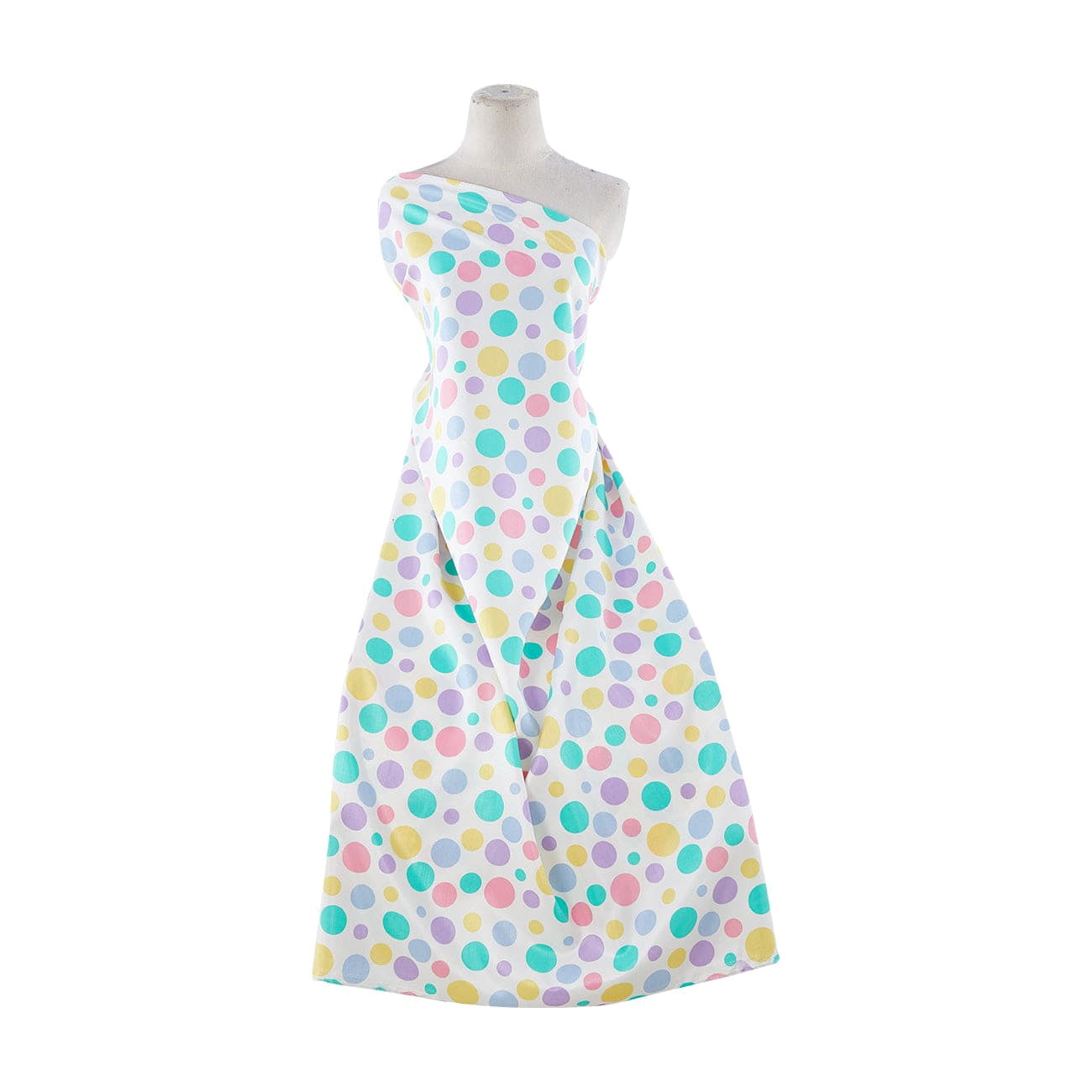 Zelouf Varigated Multi Color Dots On Shantung , Sewing, DIY, Crafts ...
