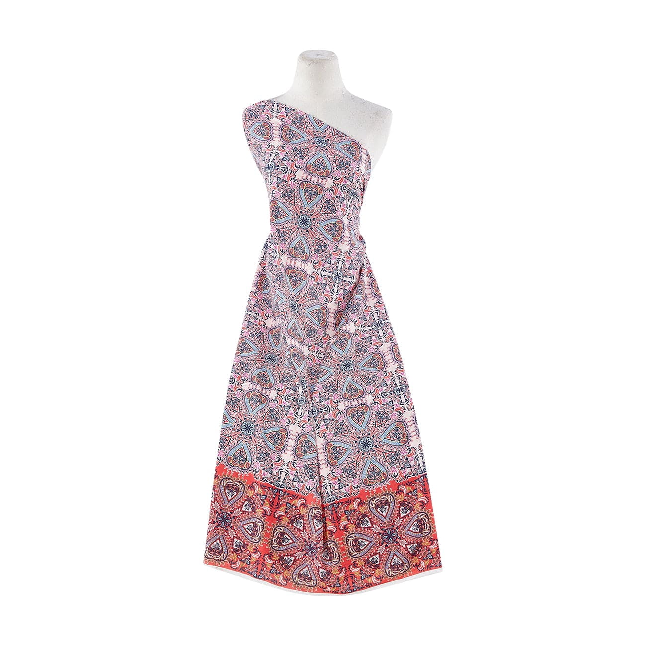 Zelouf Wonderland Paisley Border On Belle Crepe , Sewing, DIY, Crafts ...