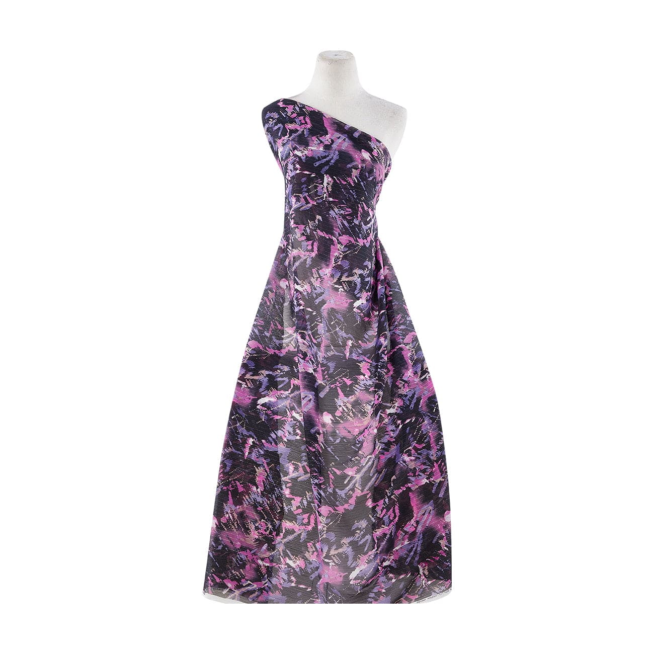 Zelouf Yoryu Print W/varigated Sliver Lurex Stripe , Sewing, DIY ...