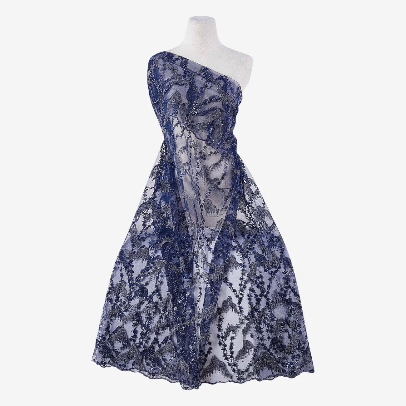 Zelouf Zoey Sequin Lurex Embroidery Mesh , Sewing, DIY, Crafts Fabric ...