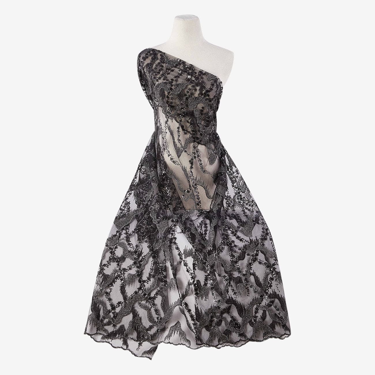 Zelouf Zoey Sequin Lurex Embroidery Mesh , Sewing, DIY, Crafts Fabric ...