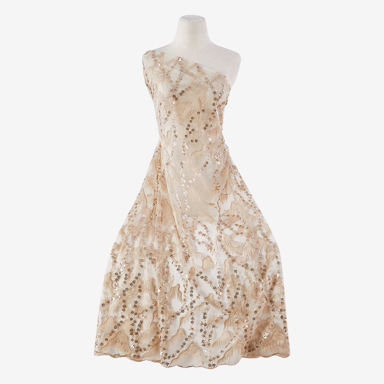 Zelouf Zoey Sequin Lurex Embroidery Mesh , Sewing, DIY, Crafts Fabric ...