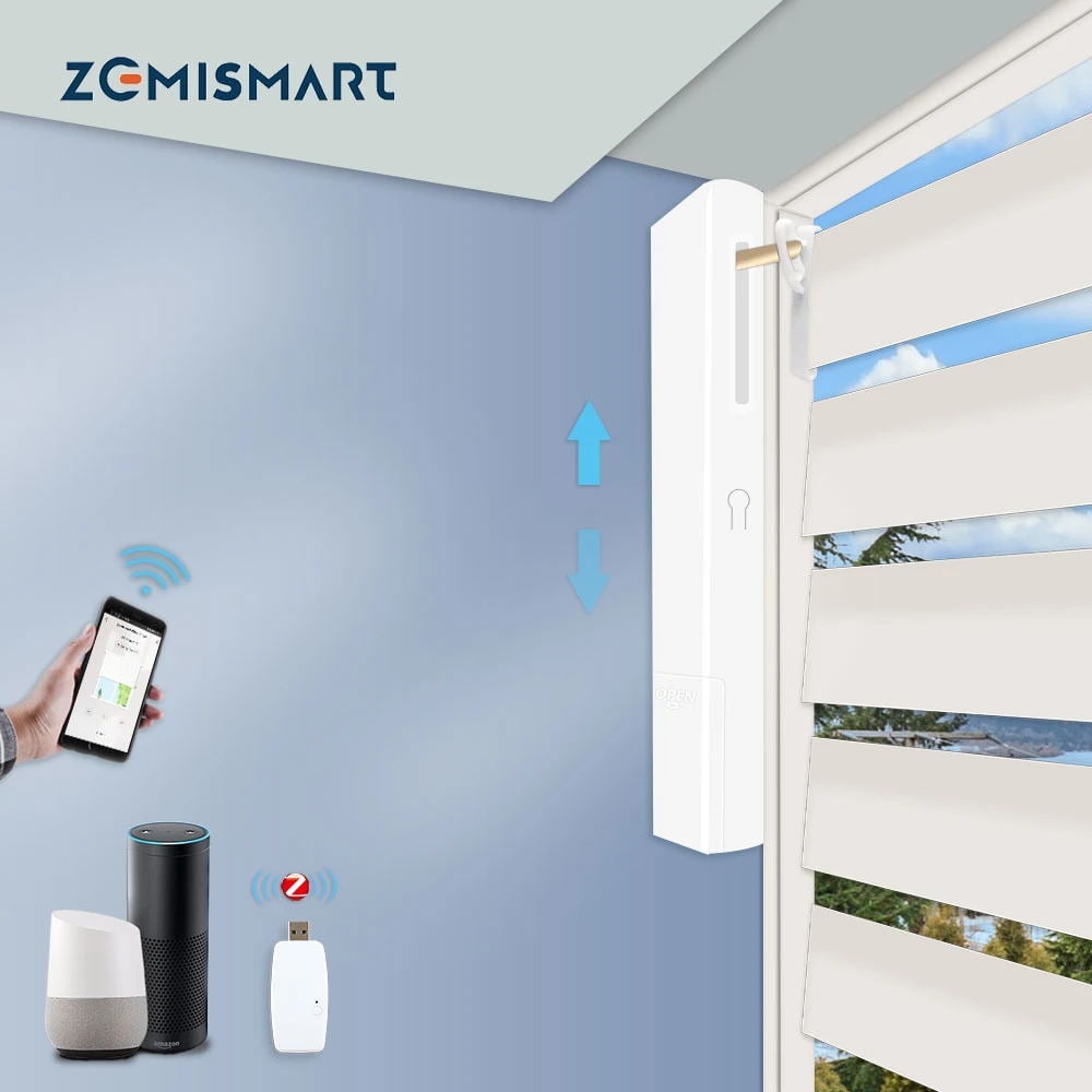 Zemismart Smart Dimmable Shutters Motor, Smart Electric Motor Automatic ...