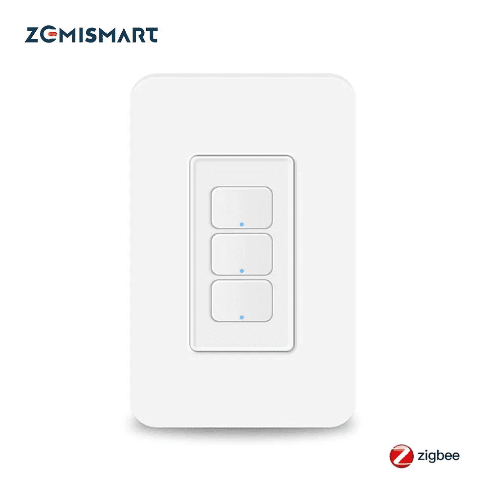 Zemismart Tuya Zigbee No Neutral Wall Light Switch 3 Gang Alexa Google ...