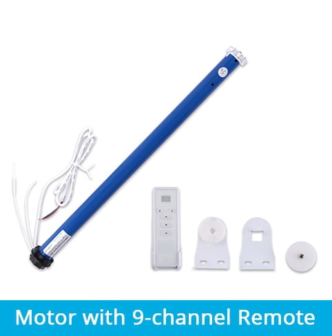 Zemismart WiFi Tubular Roller Shade Motor, with 9 Way Remote Control ...