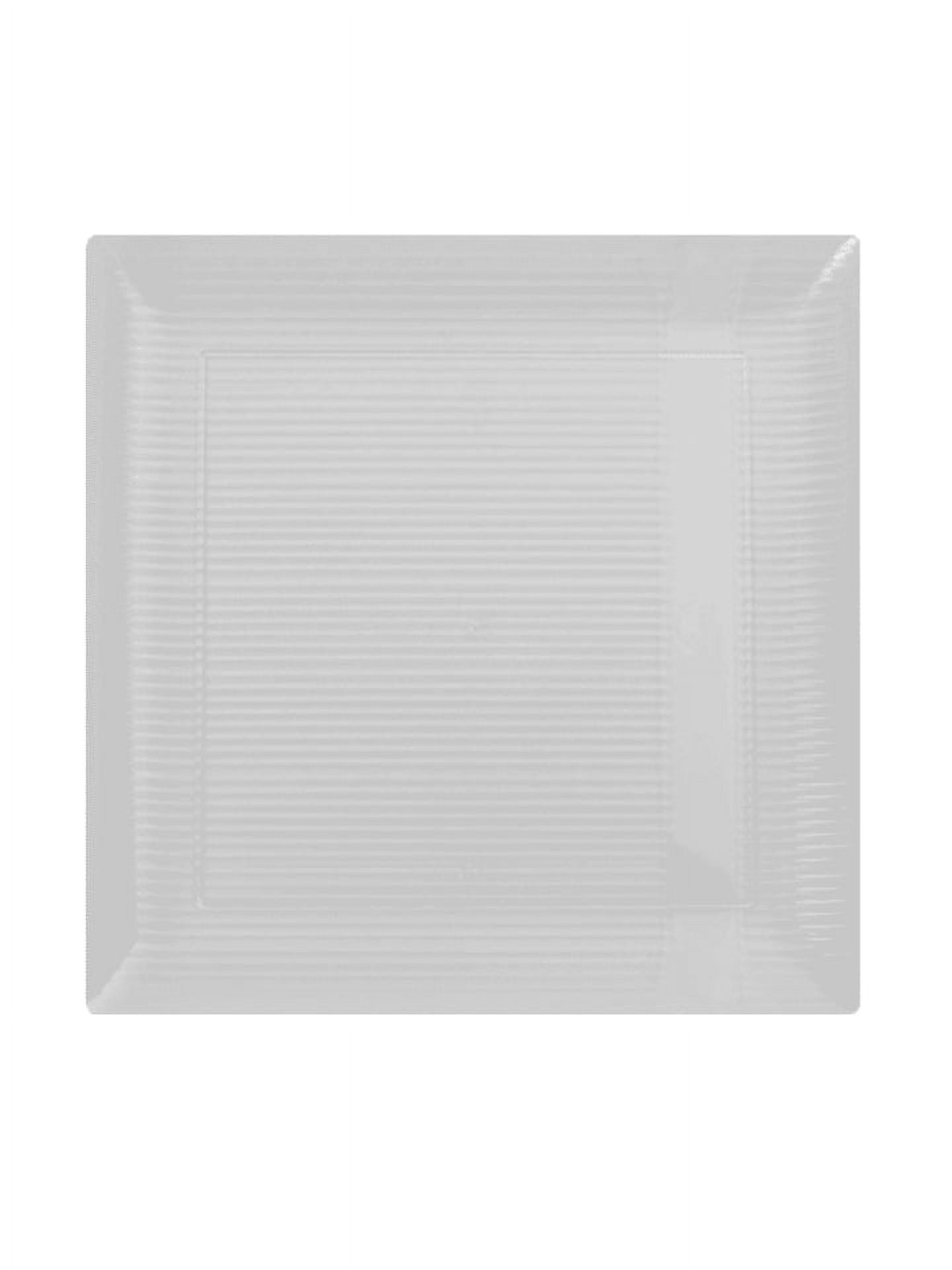 Zen 10 1/4" Clear Square Plastic Dinner Plates *Case of 120* - Walmart.com