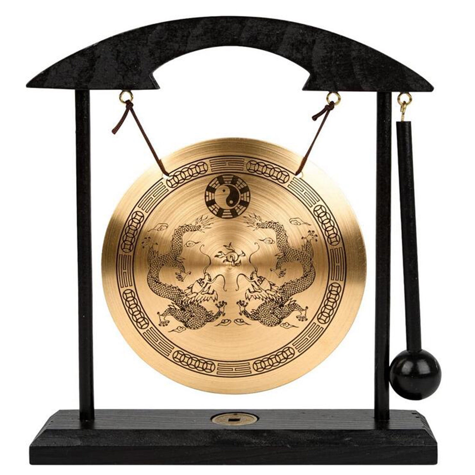 Zen Art Brass Feng Shui Desktop Gong For Home Office Table Decor ...