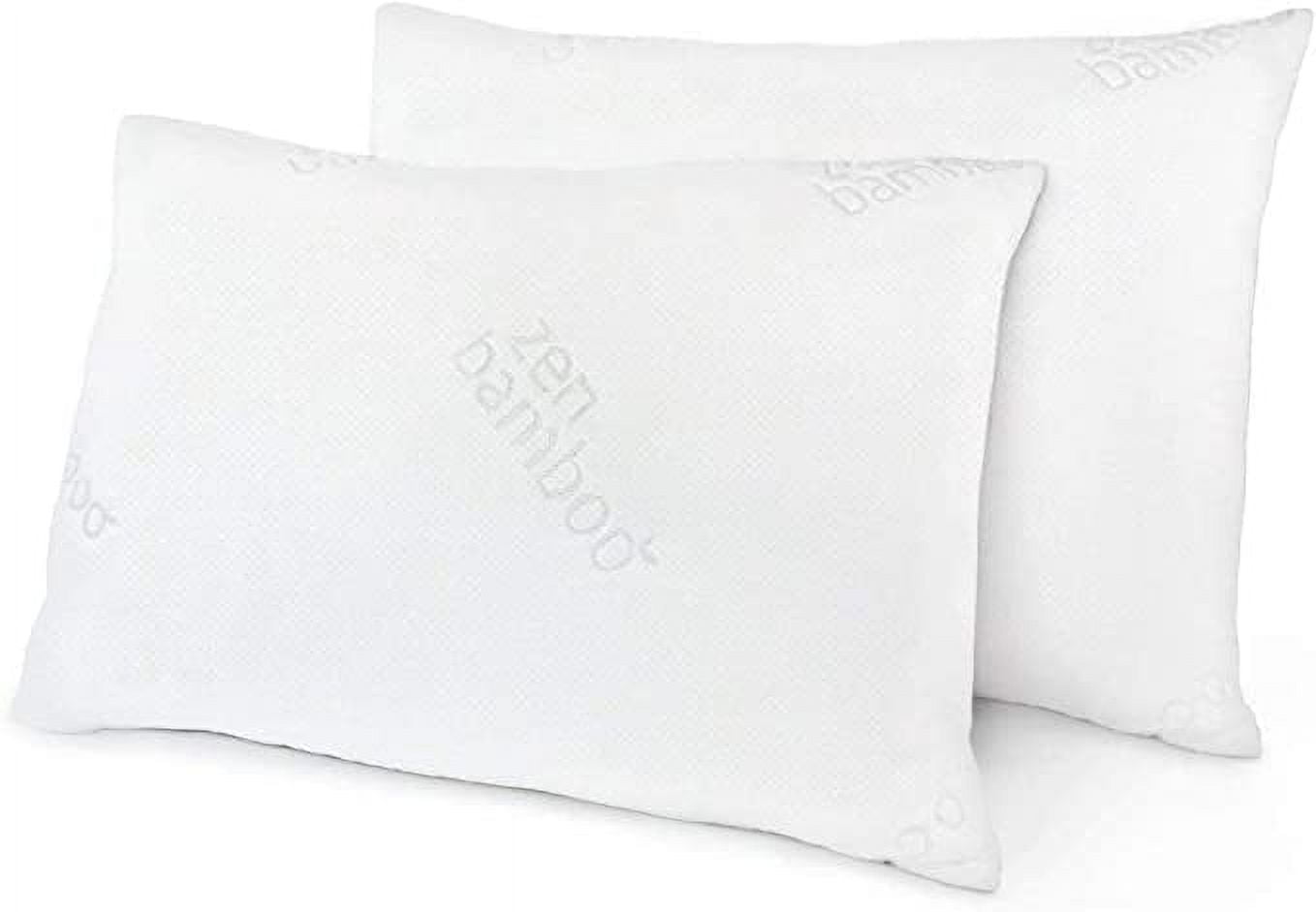 Zen Bamboo Gel Extra Soft Queen Pillows, Cooling, Supportive, Plush ...