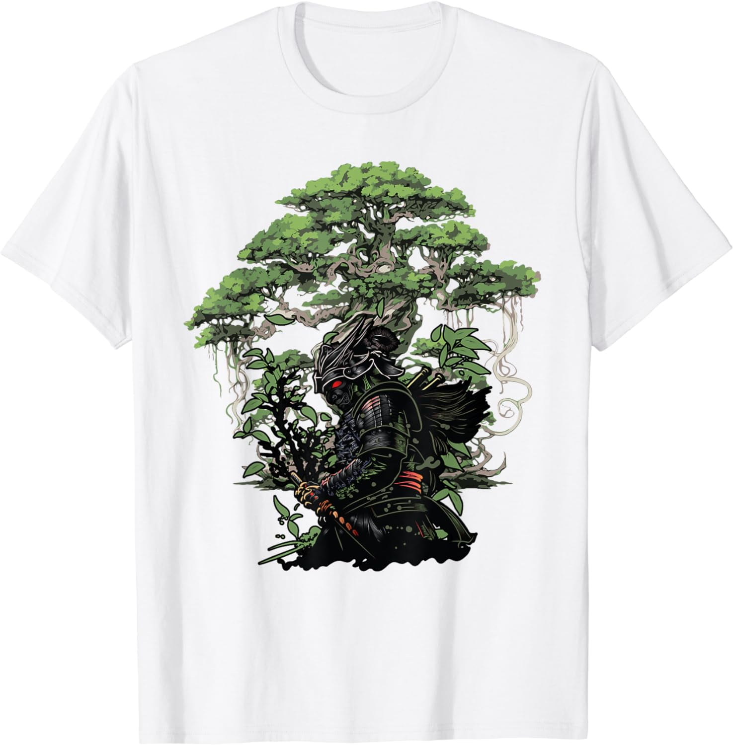 Zen Bonsai Samurai Japanese Culture Bonsai Plant T-Shirt - Walmart.com