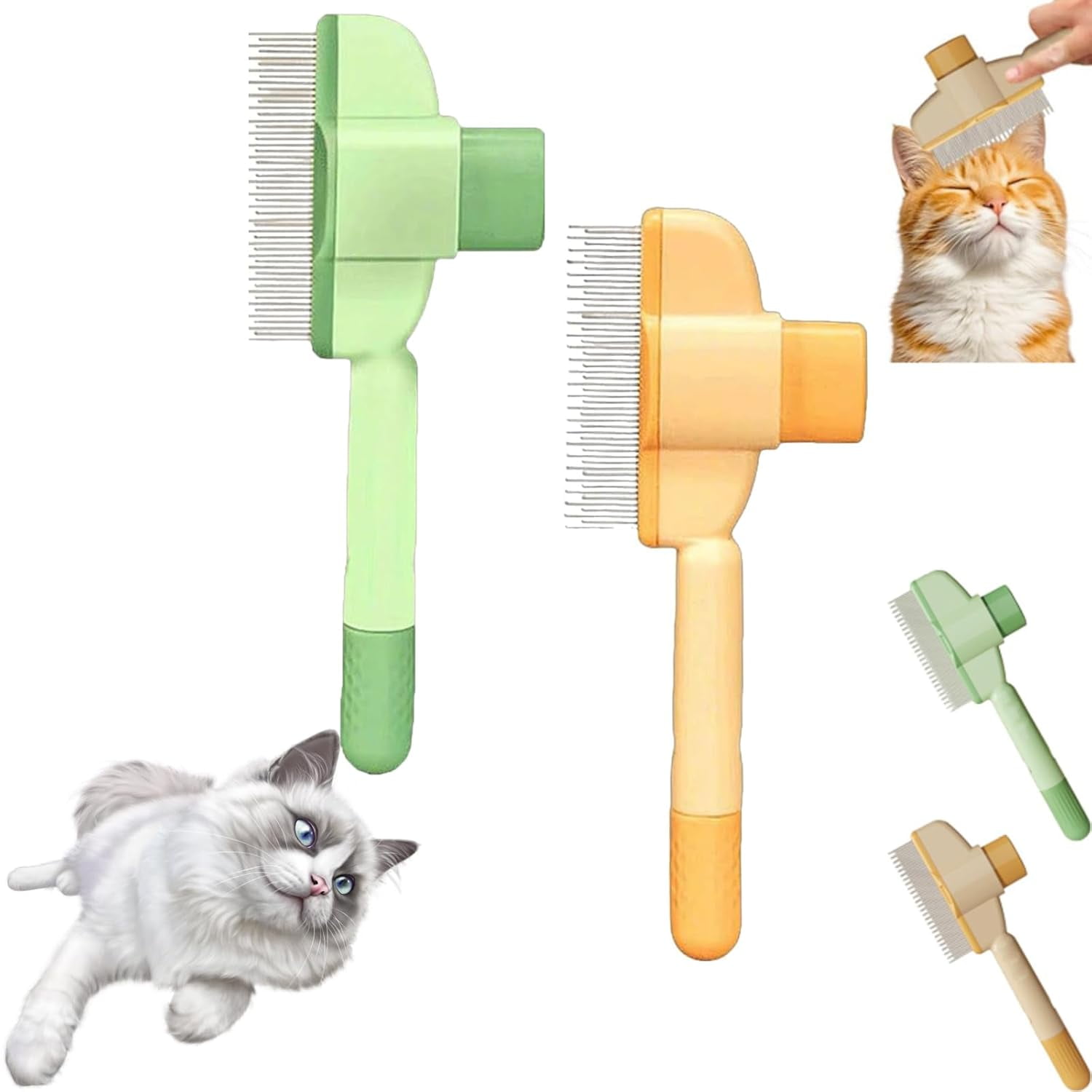 Zen Brush For Cats, Zenbrush Cat Comb, Zenbrush - Removes Fur & Relieves Pain, Avatore Zenbrushs ...