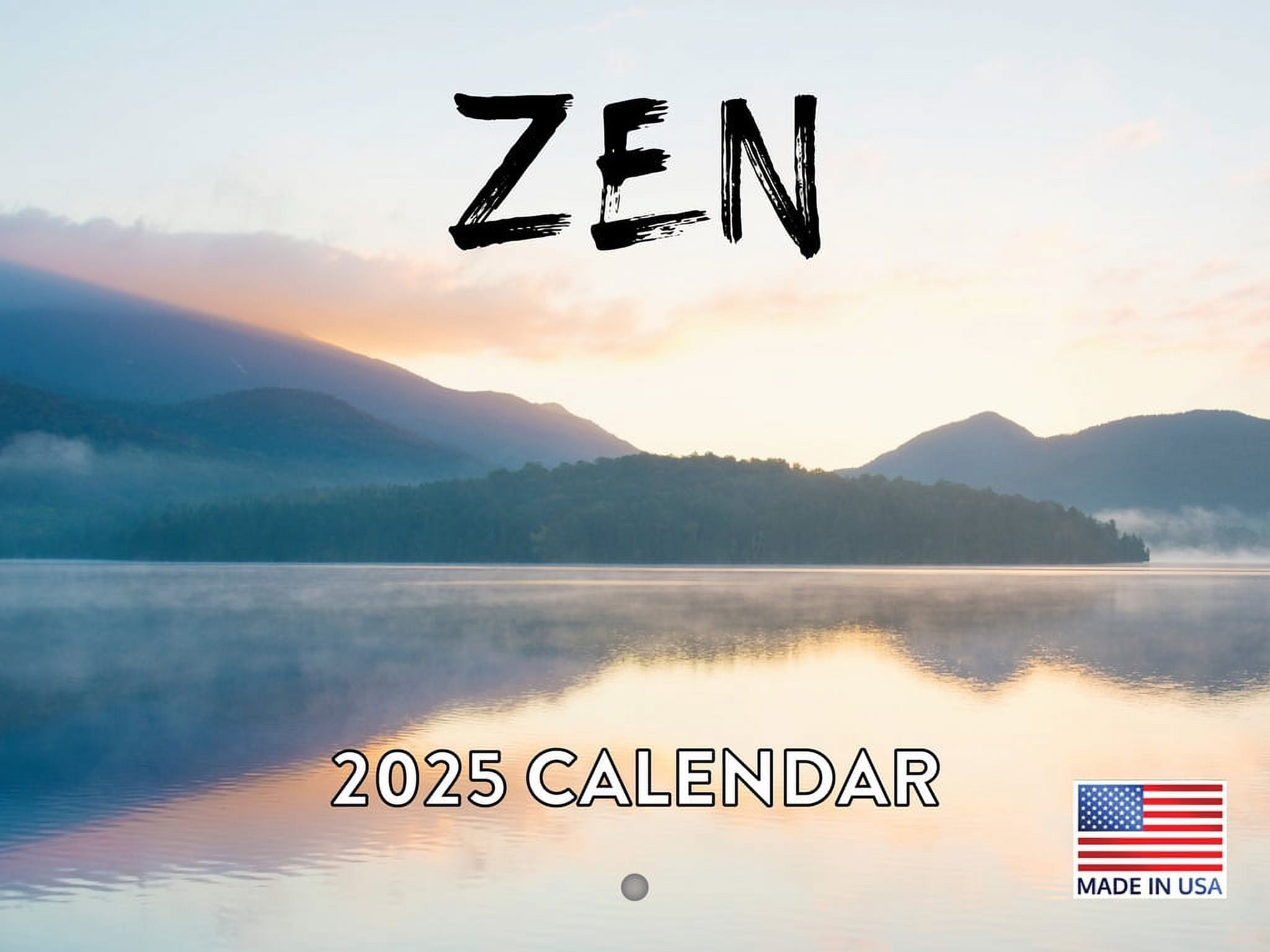 Zen Calendar 2025 Monthly Wall Calm Peaceful Calender 12 Month ...