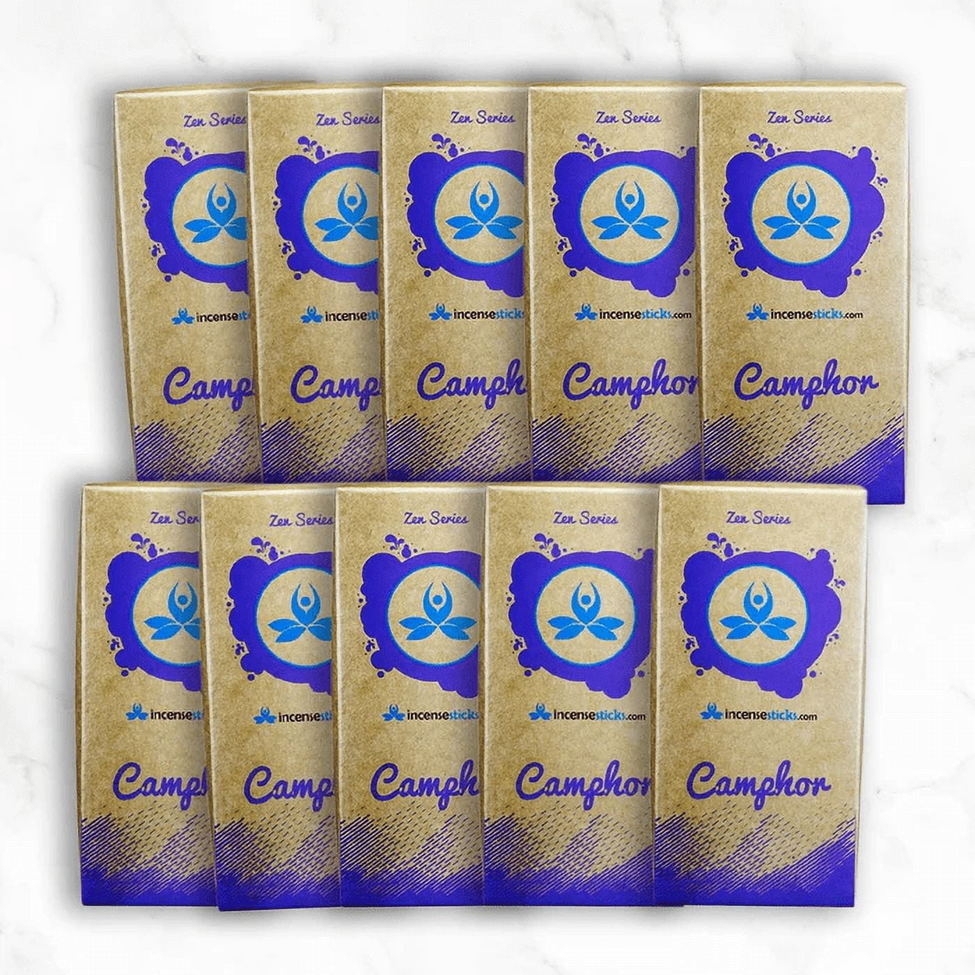 Zen Camphor Incense Cones, 10 Cones per Pack, 10 Packs - Walmart.com