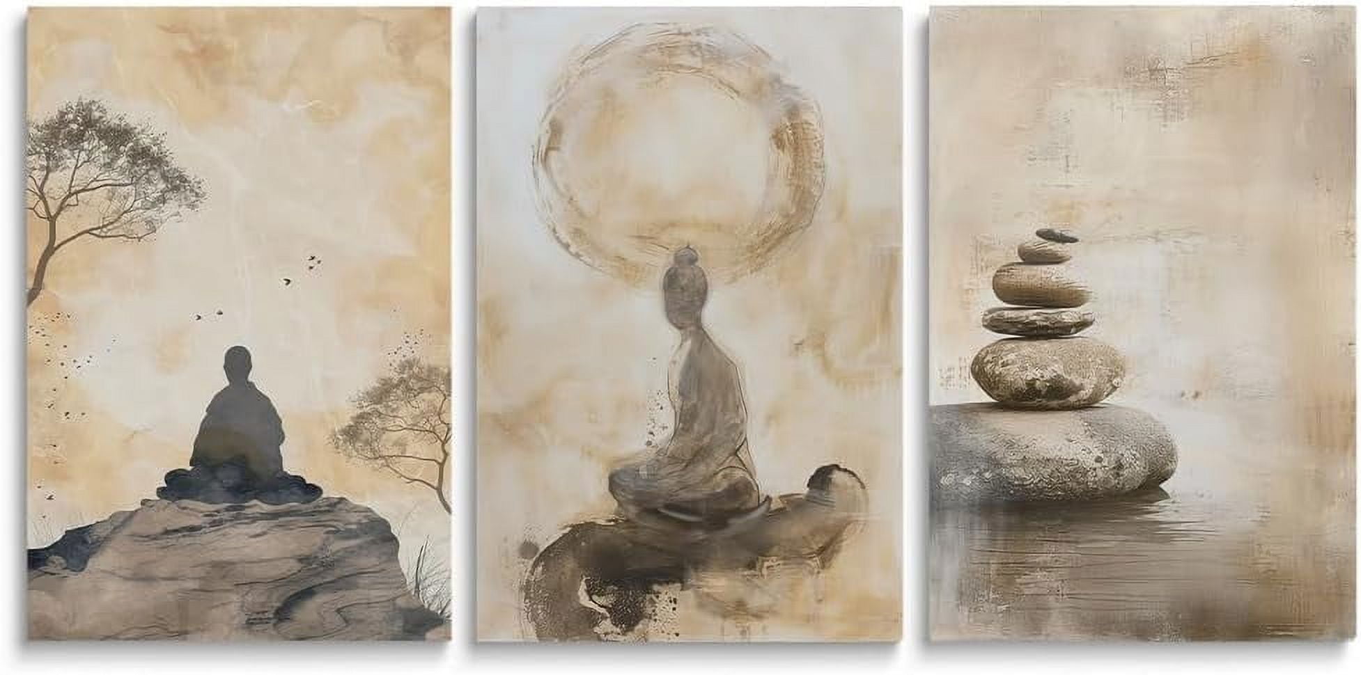 Zen Canvas Wall Art, Relax Refresh Renew Zen Art Wall Decor, Relaxing ...