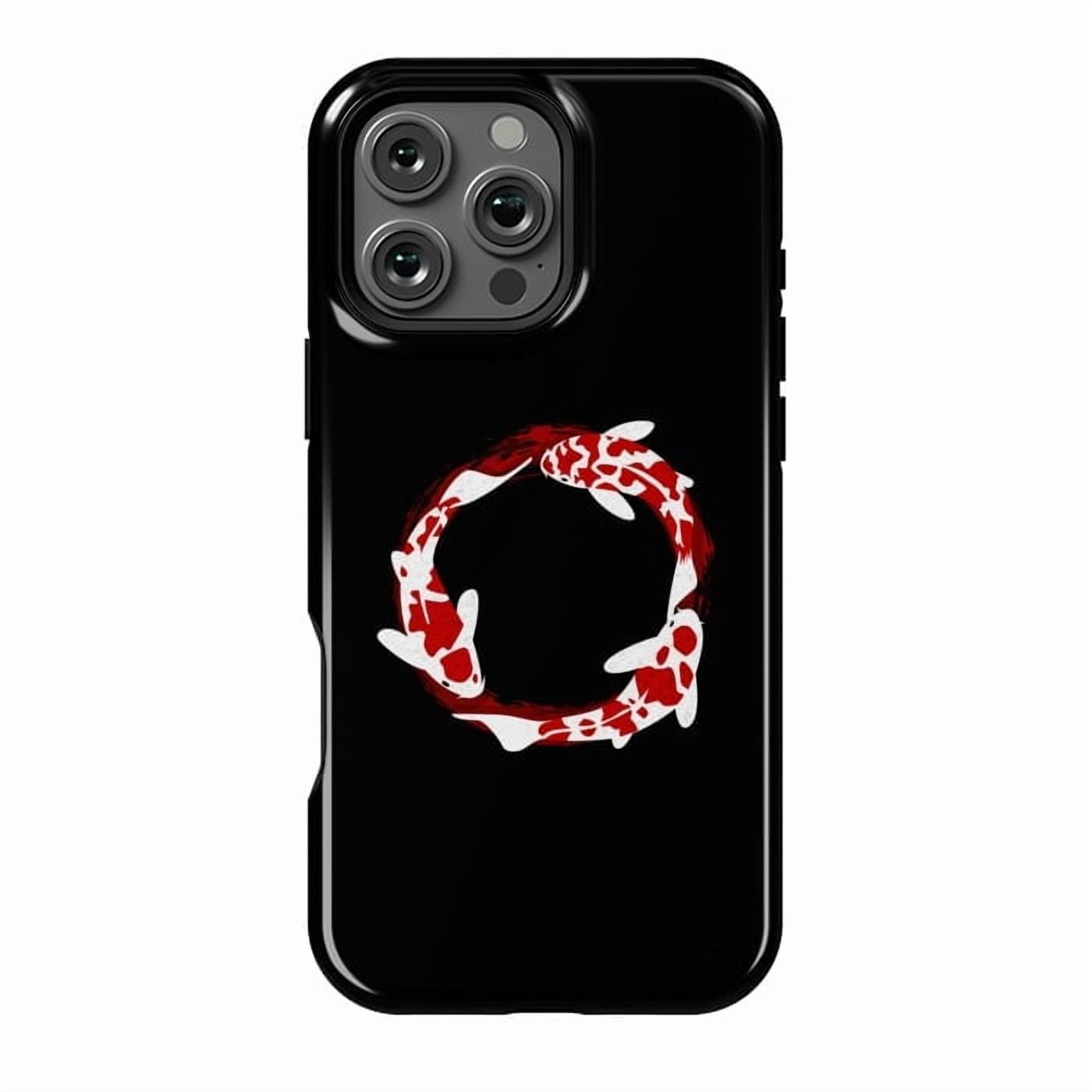 Zen Carp Circle Japanese Koi Symbol For iPhone 11 to 17 Pro Max ...