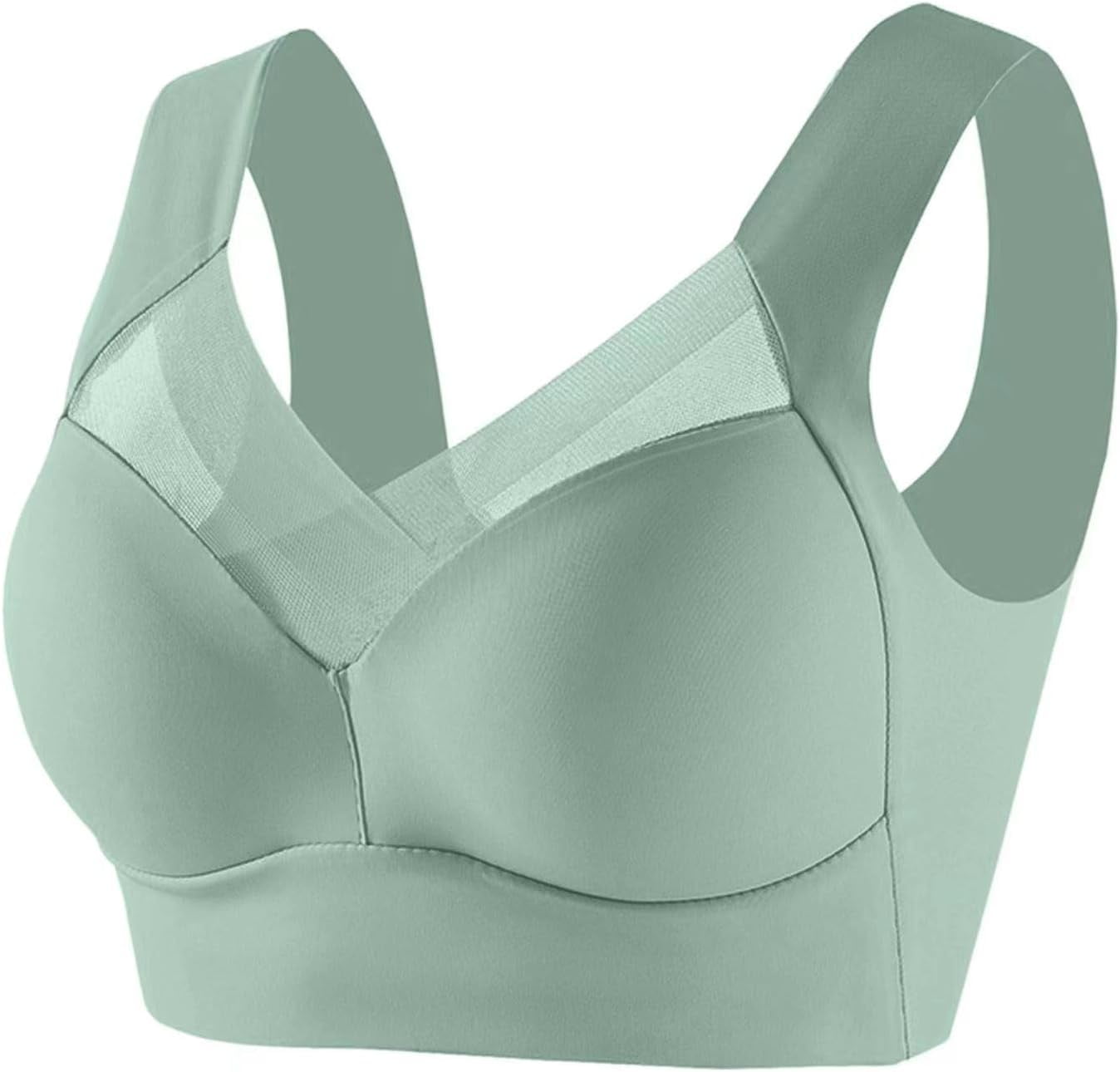 Zen Chic Bra - Seamless Powerful Push Up Wireless Bra Lift Full-Figure ...
