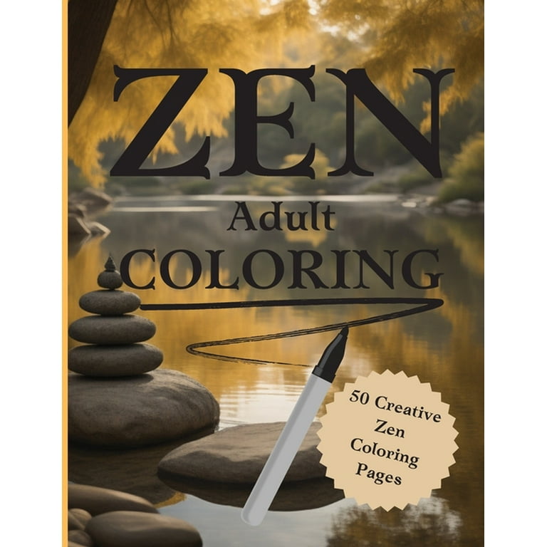 adult coloring book zen pages for adults