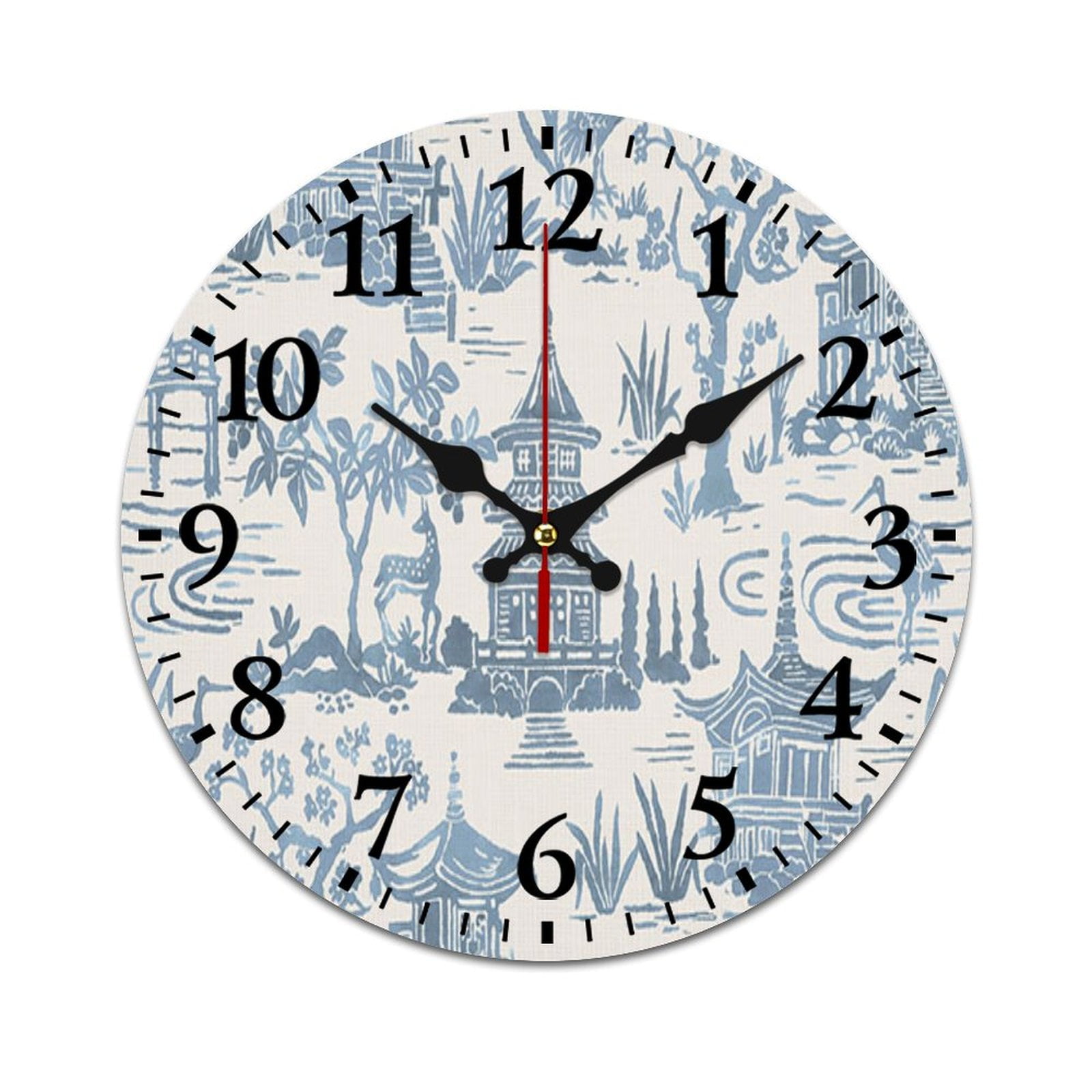 Zen Garden Blue Wall Clock Modern Design Clocks Wall Hanging Home ...