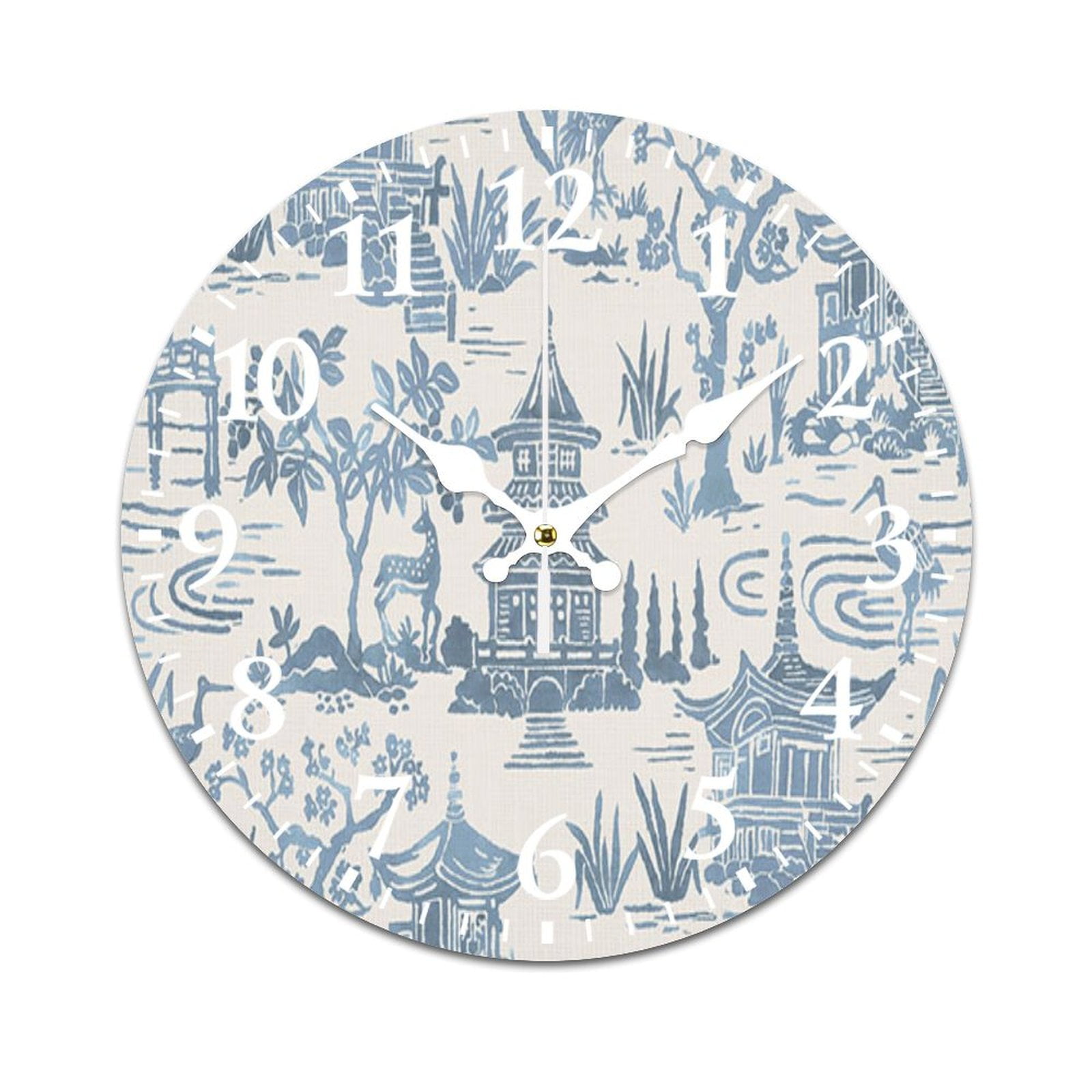 Zen Garden Blue Wall Clock Modern Design Clocks Wall Hanging Home ...