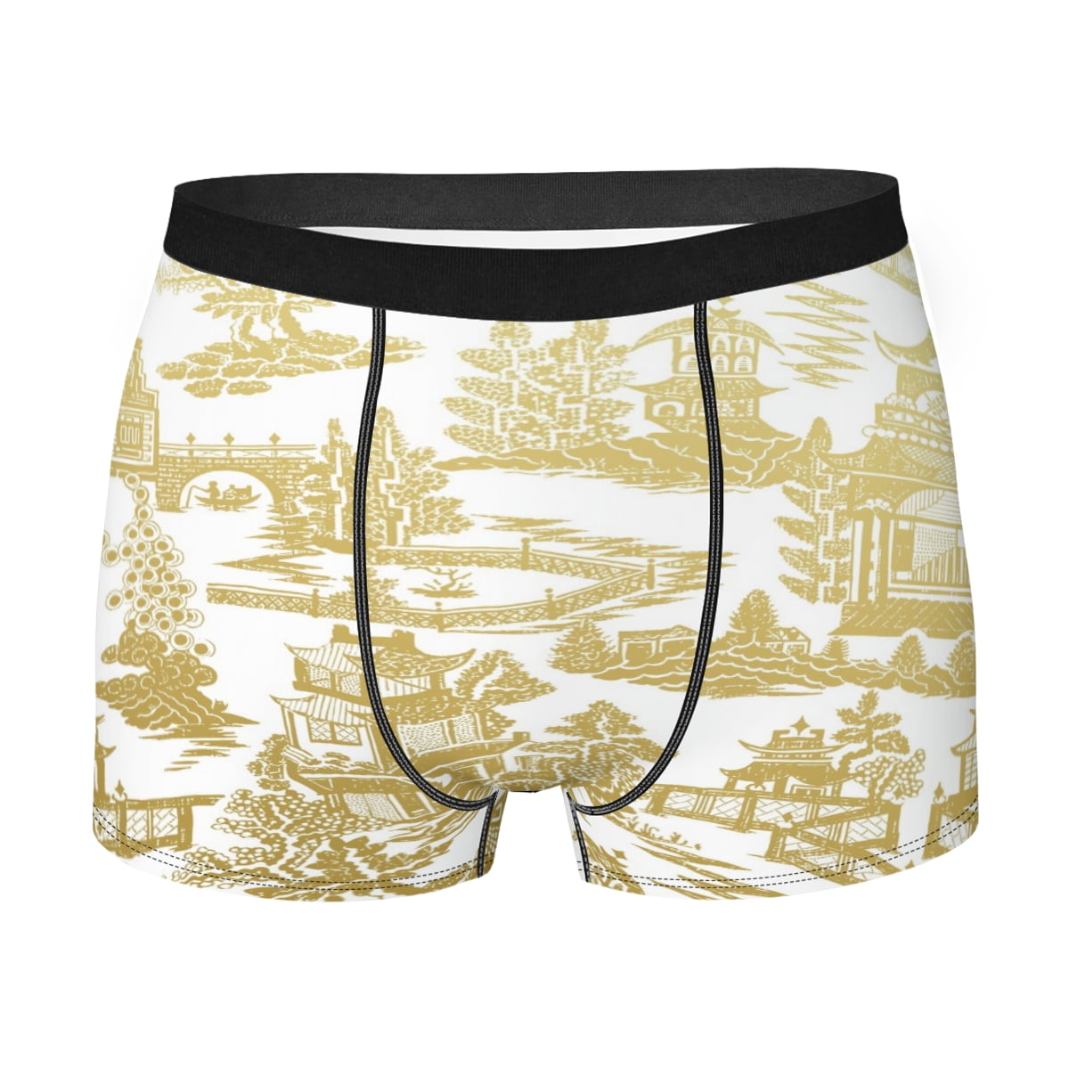 Zen Garden Gold Boxer Shorts For Man 3D Print Male Underwear Panties ...