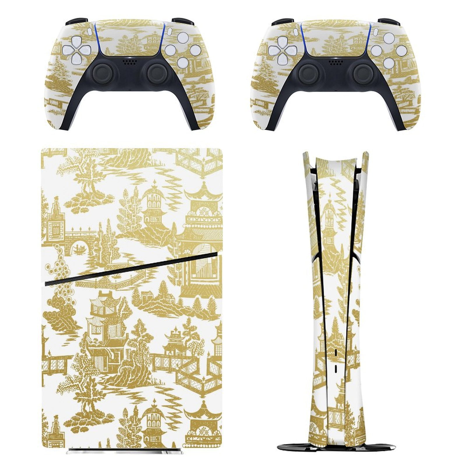 Zen Garden Gold PS5/PS5 Pro/PS5 Slim Digital Disc Skin Sticker For ...