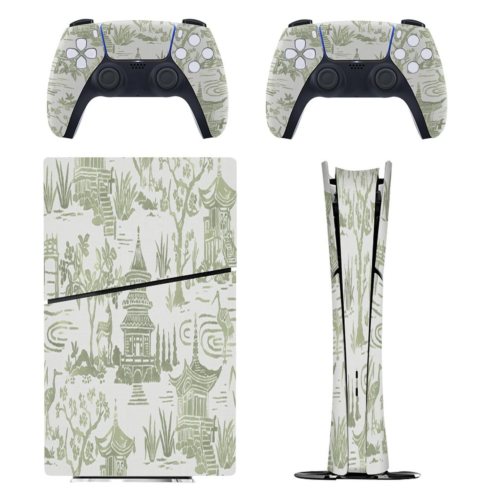 Zen Garden Green PS5/PS5 Pro/PS5 Slim Digital Disc Skin Sticker For ...