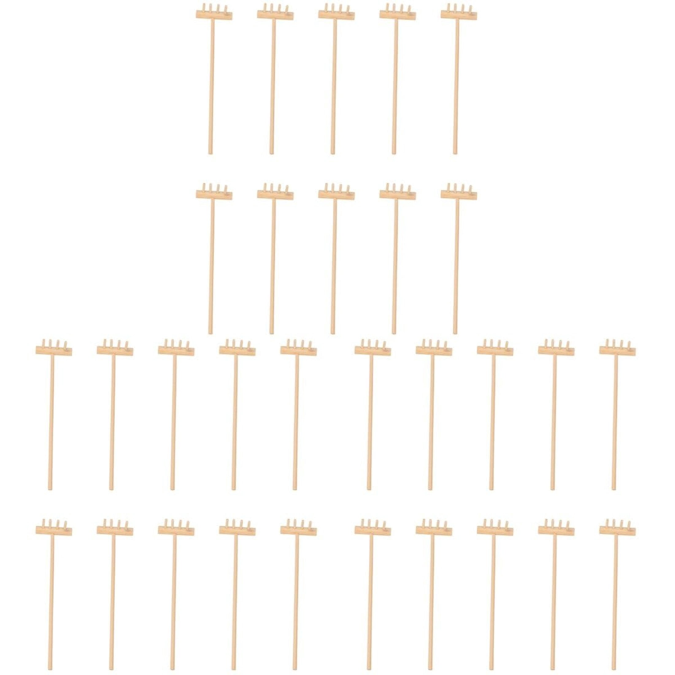 Zen Garden Mini Rake Set - 30 Bamboo Tools - Walmart.com