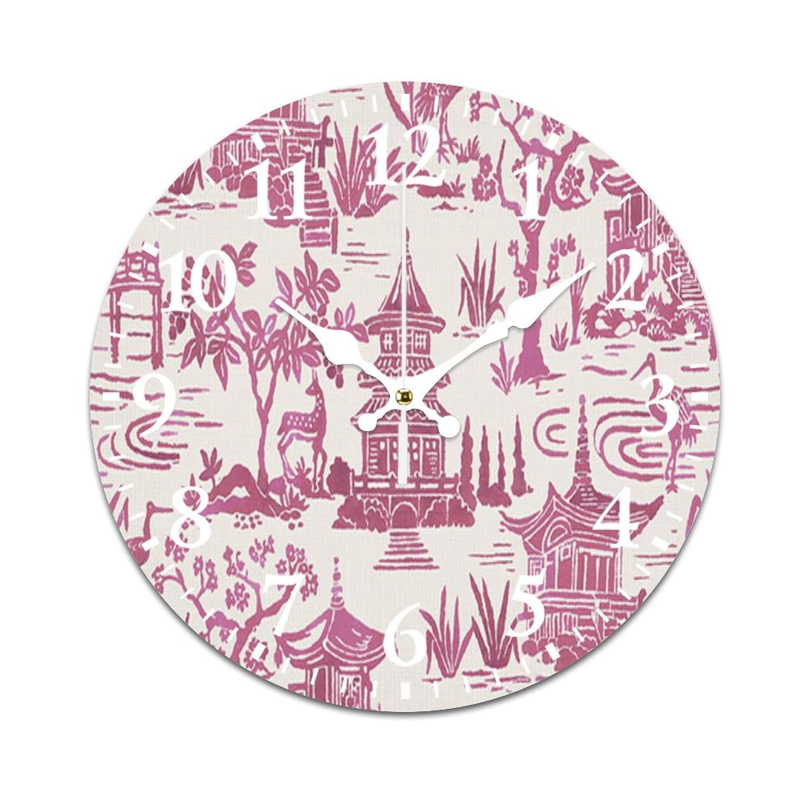 Zen Garden Pink Wall Clock Modern Design Clocks Wall Hanging Home ...