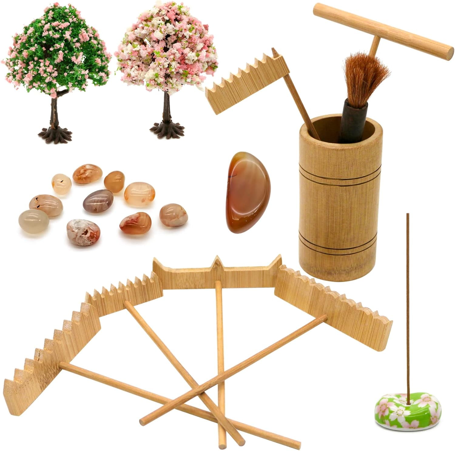 Zen Garden Rake Tool Accessories - Japanese Sand Zen Bamboo Rakes Tools ...