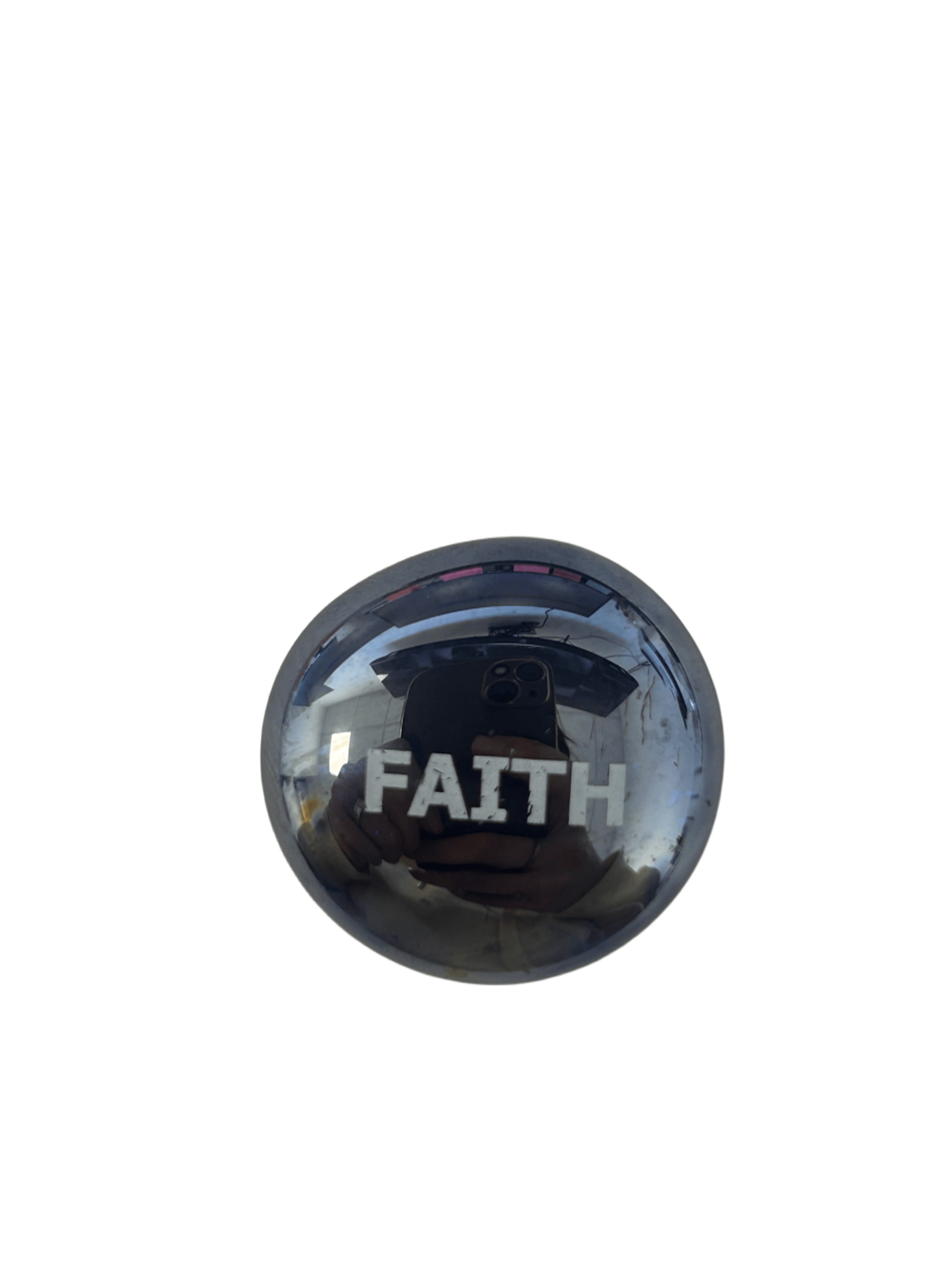 Zen Glass Stone, Thoughtful Blue Stone with word Faith Gift, Inspiring ...