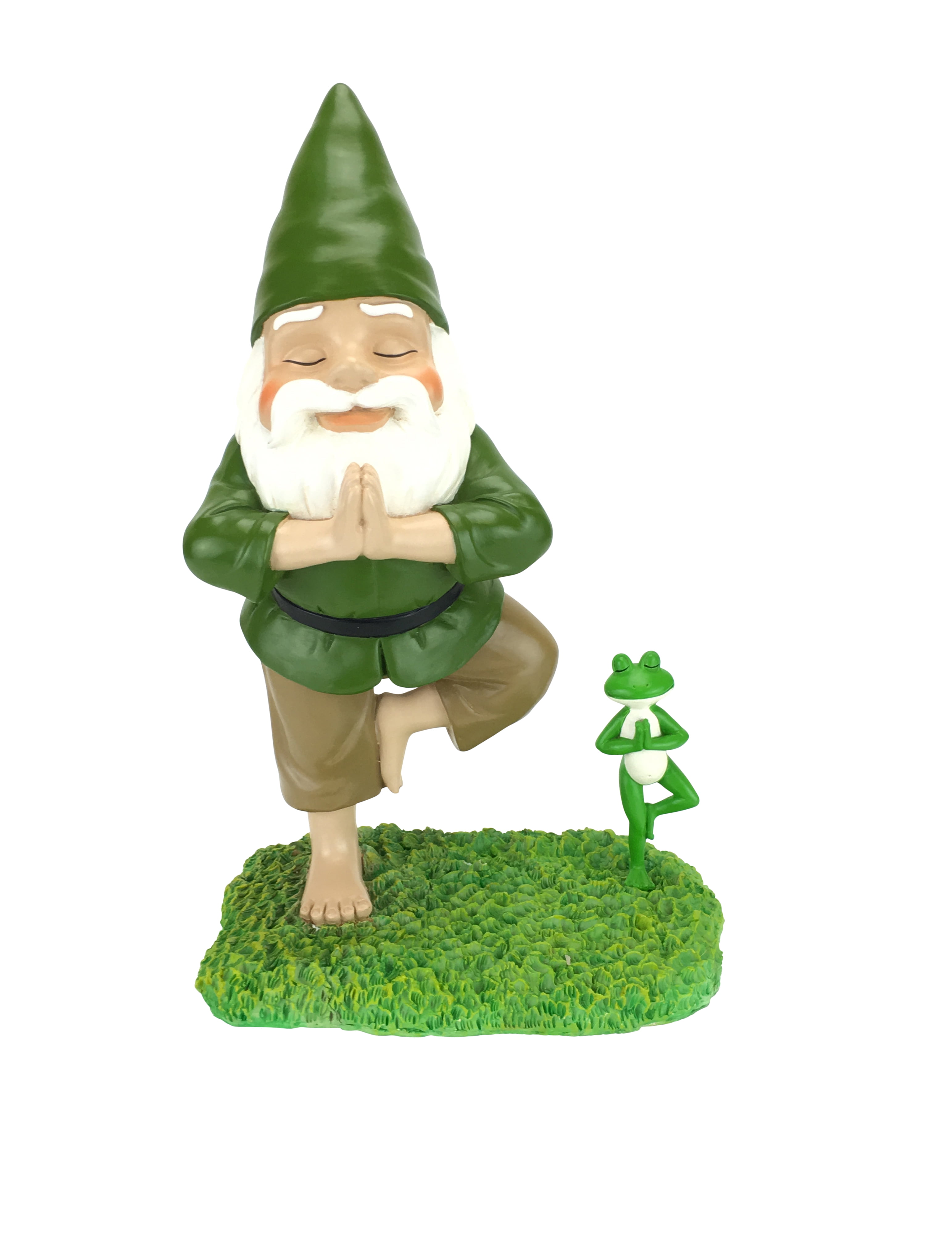 Zen Gnome and Zen Frog - Tree Pose– Tranquility and Peacefulness for ...