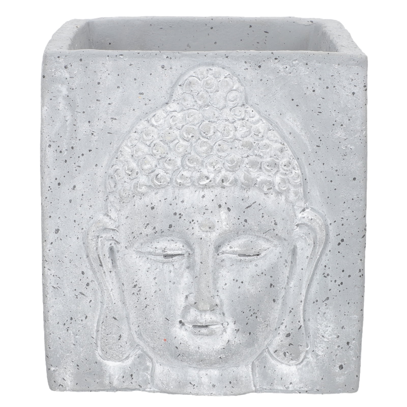Zen Home Buddha Flower Pot Buddha Sculpture Design 11.5X10CM Grey ...