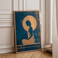 Zen Meditation Blue Spiritual Boho Artwork Calm Mindfulness Decor ...