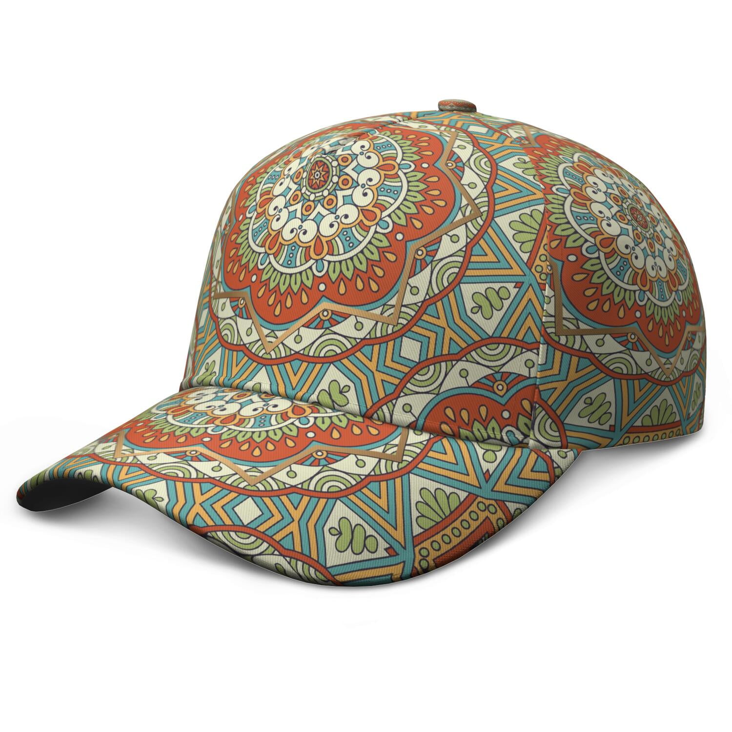 Zen Meditation Mandala Baseball Cap – Tribal Ethnic Dad Hat with Boho ...