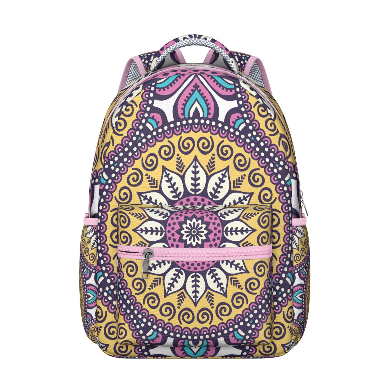 Zen Meditation Mandala Ergonomic Backpack - Spinal Support Design ...