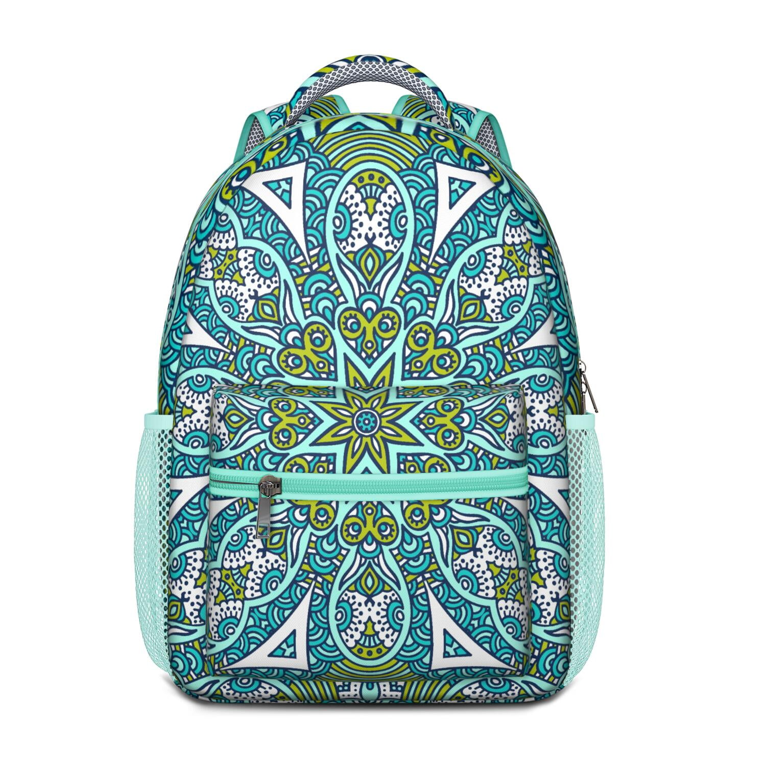 Zen Meditation Mandala School Backpack - Waterproof Ergonomic Design ...