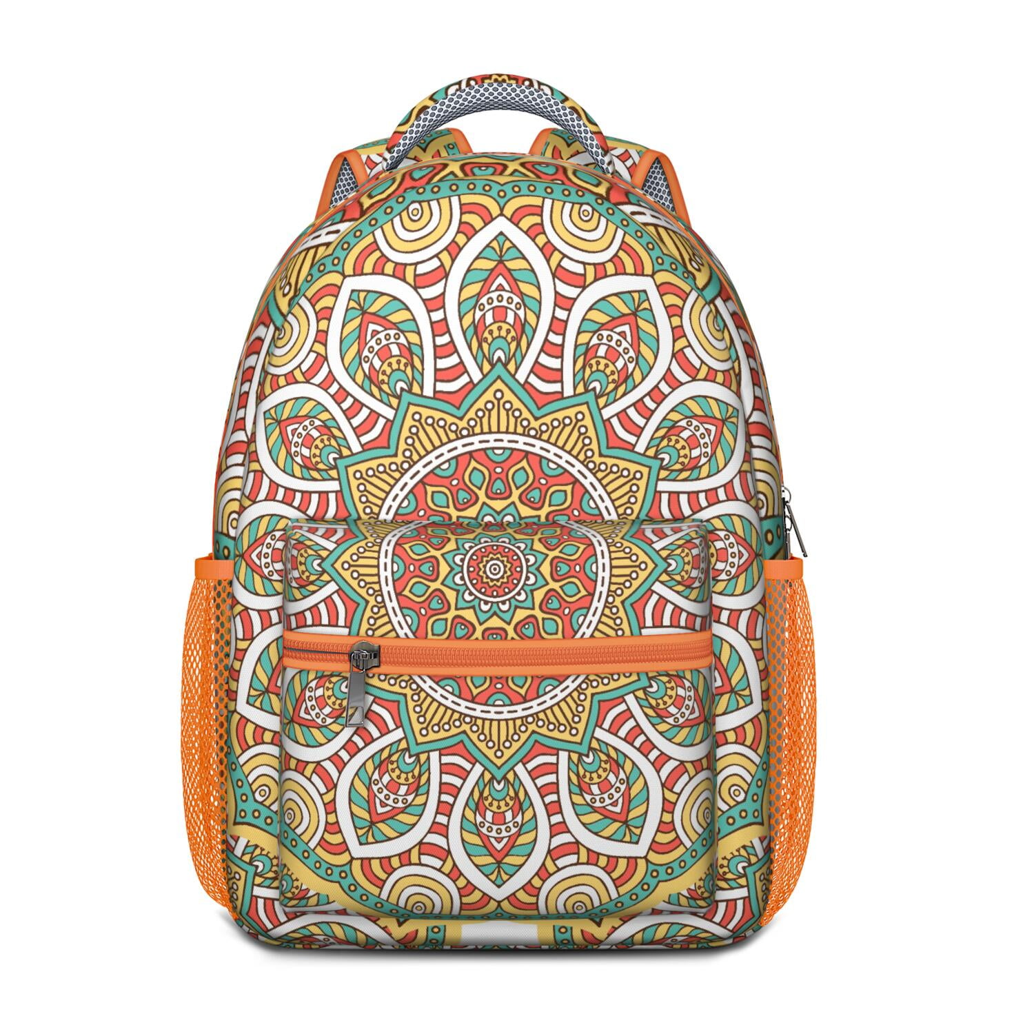 Zen Mystic Mandala Waterproof Backpack - Ergonomic School Bag for ...