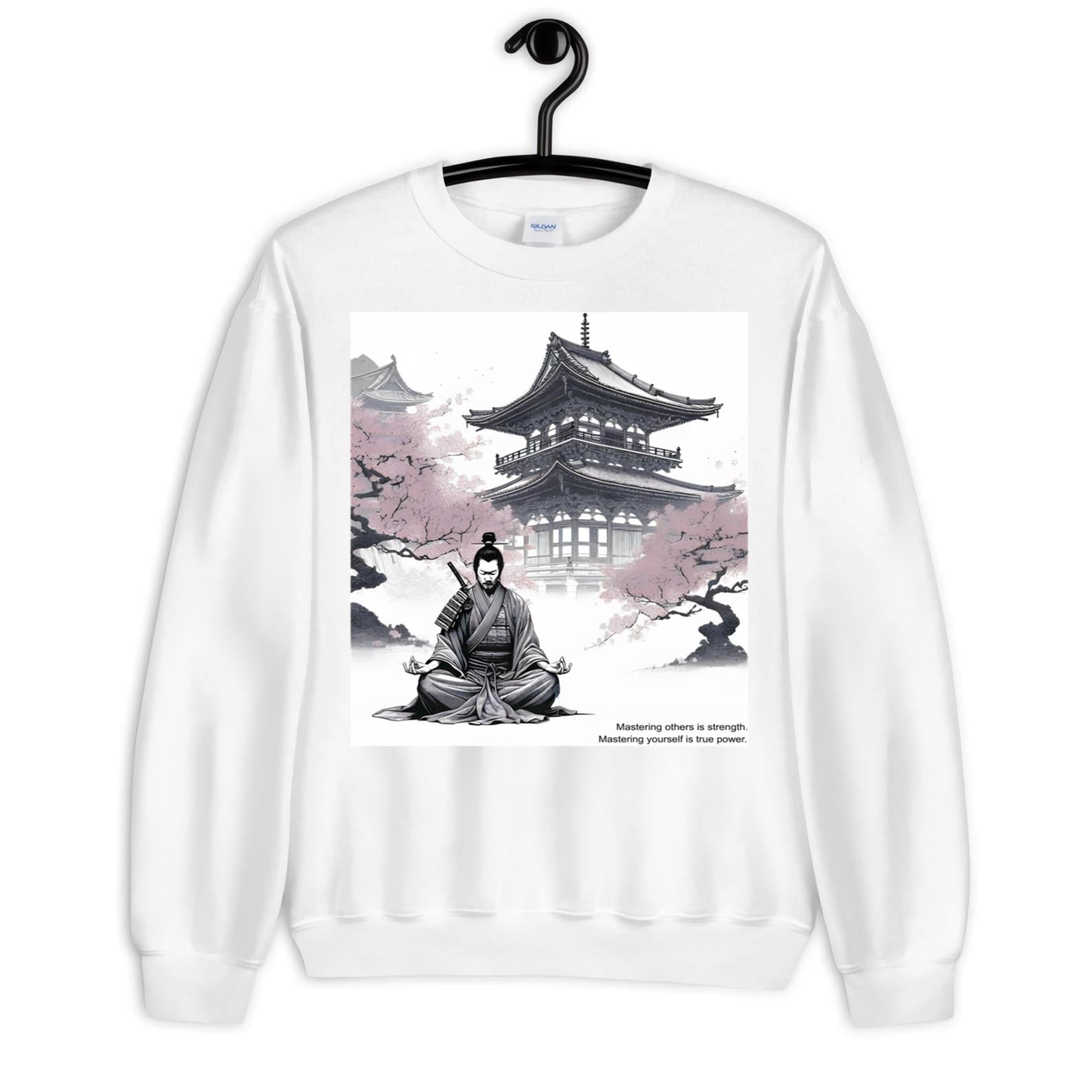 Zen Samurai T-Shirt Meditation Lao Tzu Buddhism Japanese Zazen Tao Te ...