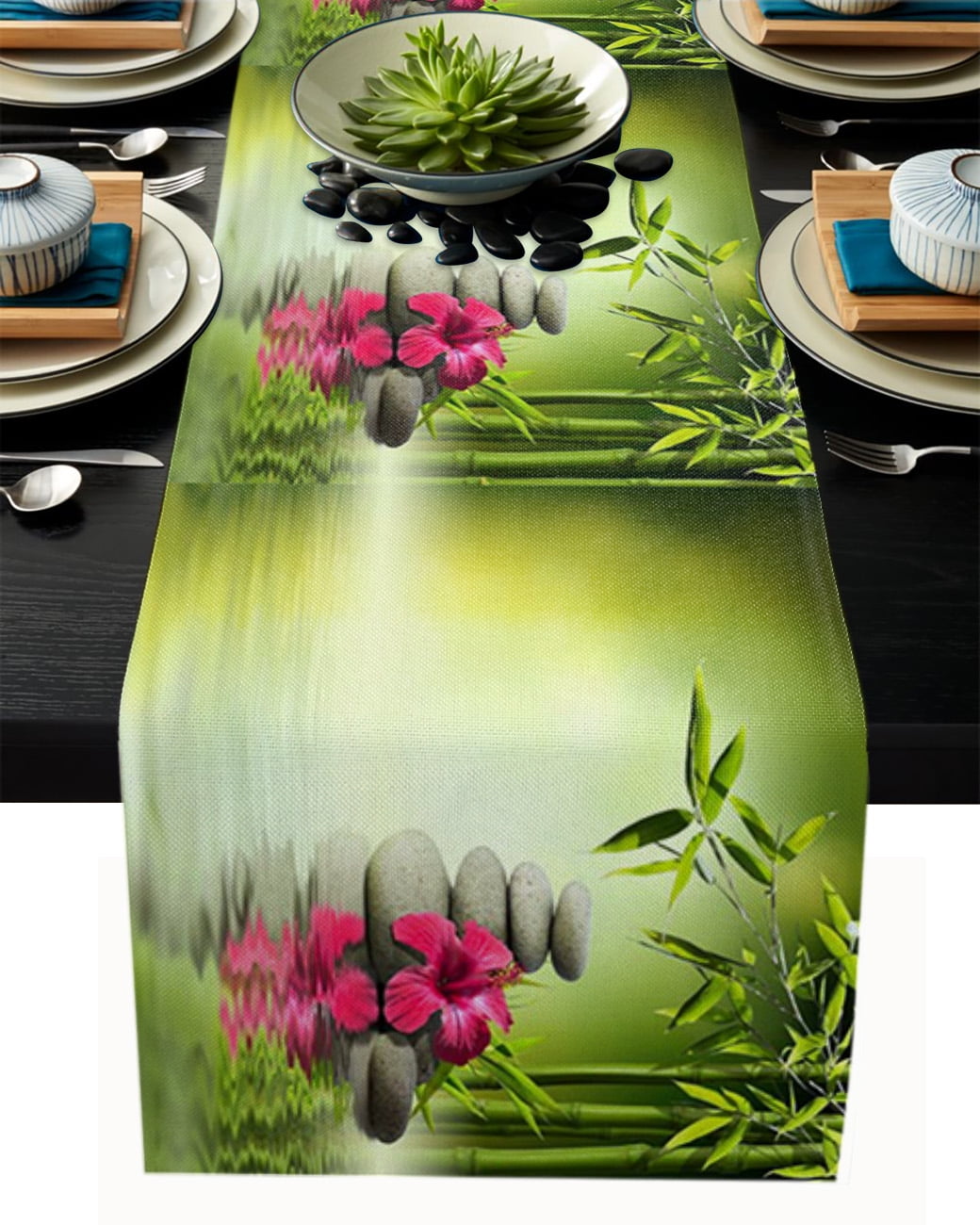 Zen Sand St Table Runner for Dining Table Wedding ration Tablecloth ...