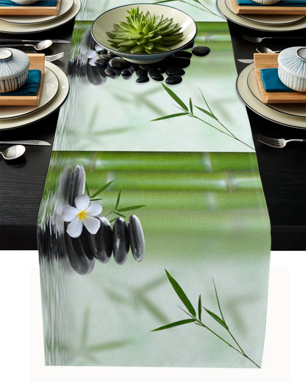 Zen Sand St Table Runner for Dining Table Wedding ration Tablecloth ...